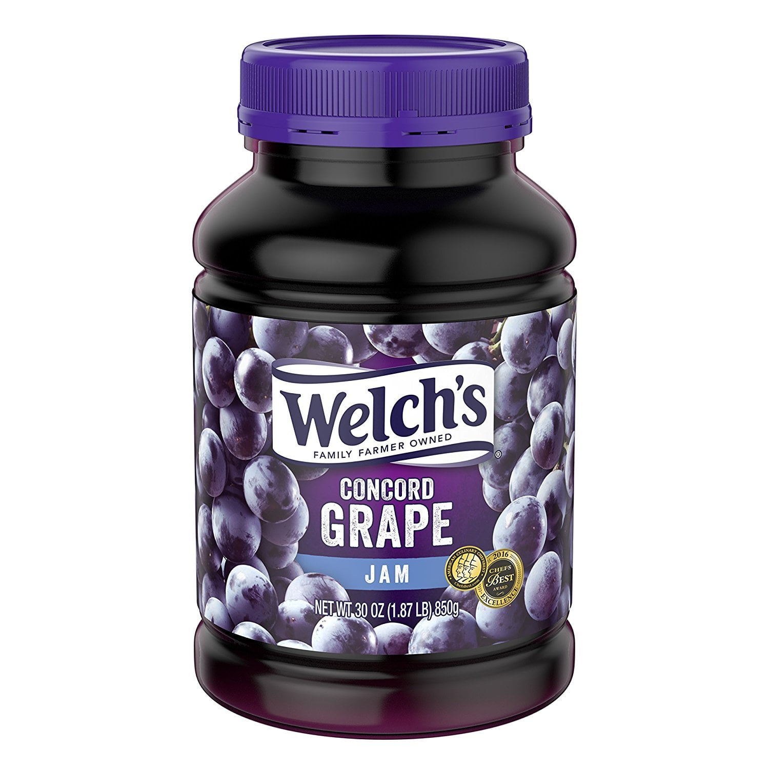 Welch's Concord Grape Jam, 30 Oz Jar, Shelf Stable, Delicious Grape ...