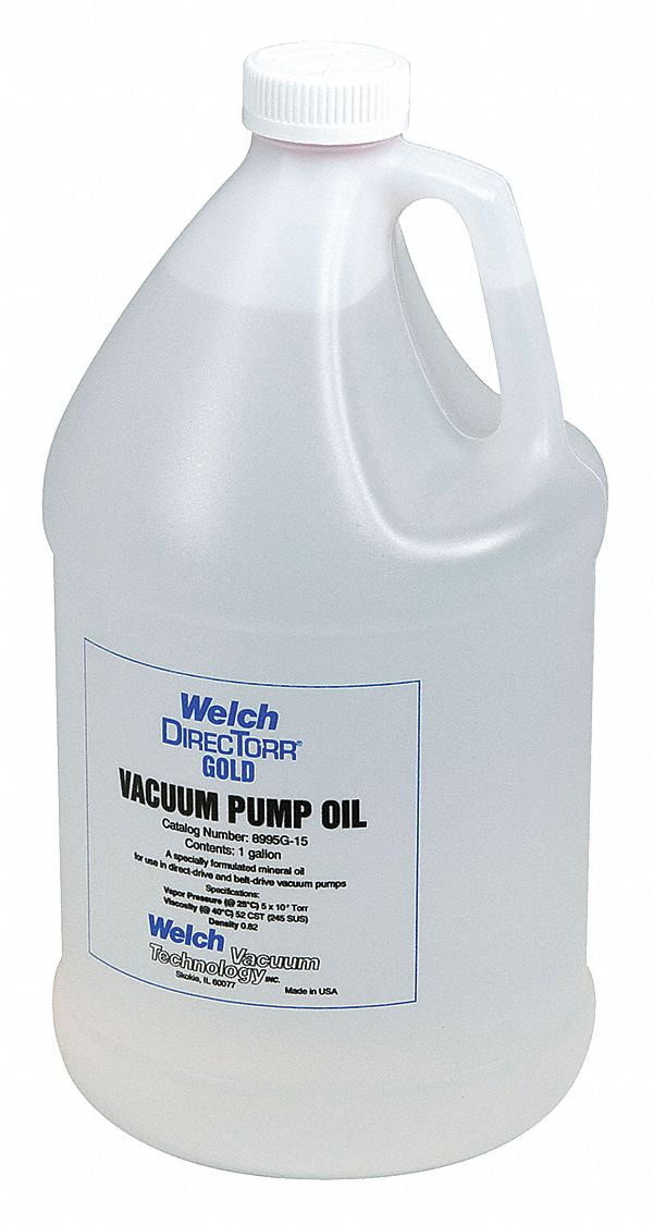 Welch Synthetic Vacuum Pump Oil, Direct Drive Application, 1 gal Bottle ...