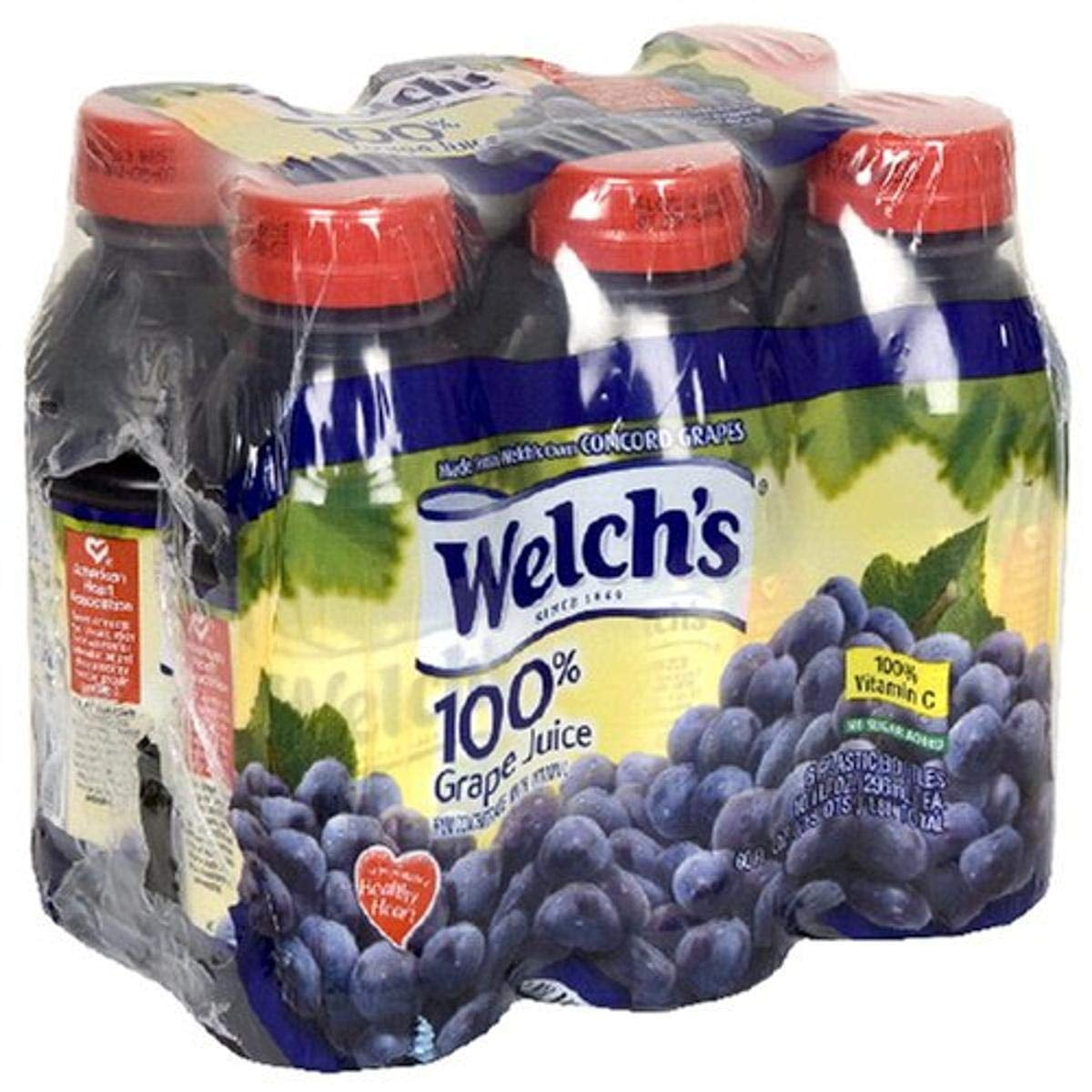 Welch's 100% Grape Juice Concord Grape On-the-Go Bottle (Pack of 4 ...