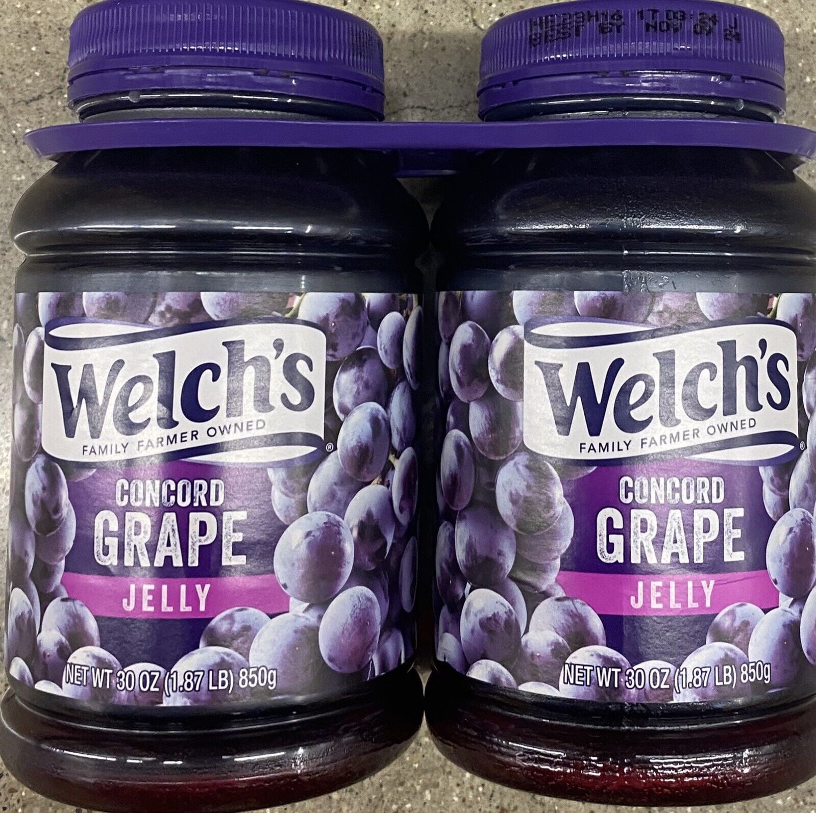 Welch's Concord Grape Jam & Preserve, 50 Calories per Serving, 30 Oz ...