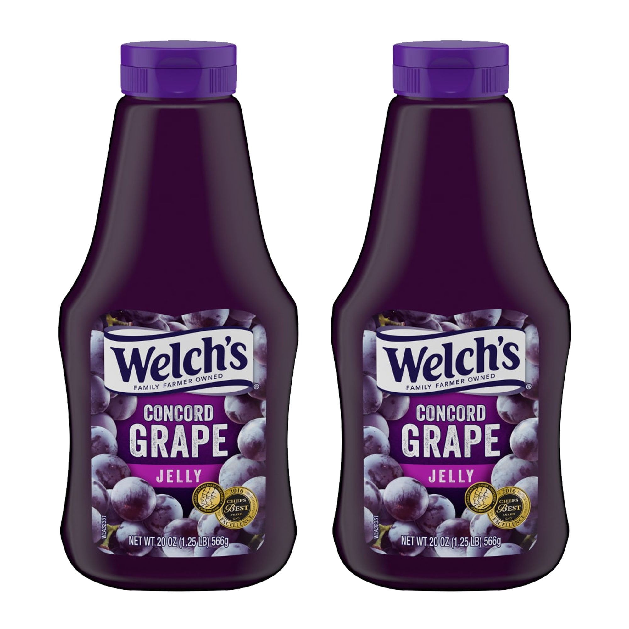 Welch's Concord Grape Jelly, 20 oz Squeeze Bottle (Pack of 2) - Walmart.com