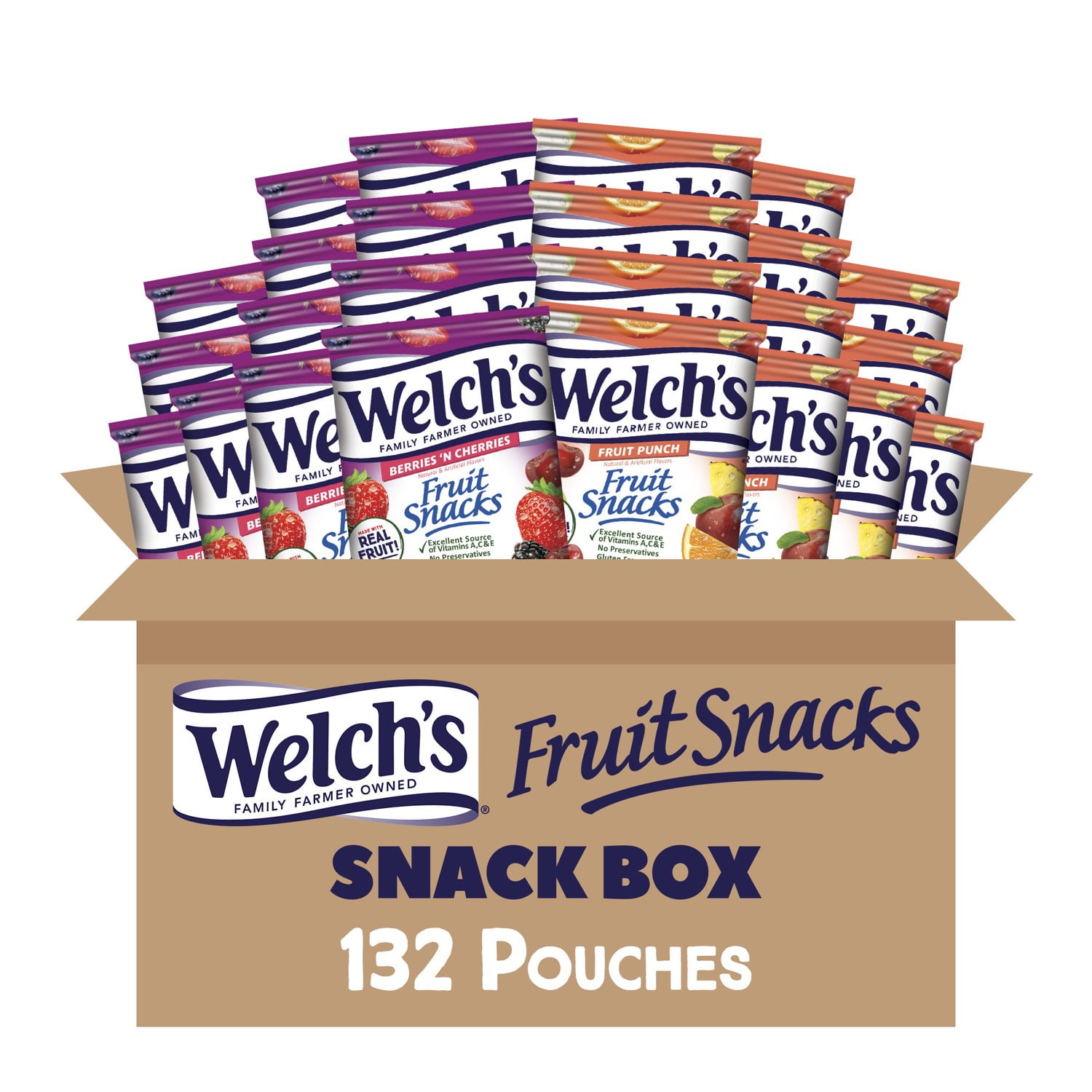 Welch's Fruit Punch & Berries 'N Cherries Bulk Fruit Snacks Variety ...