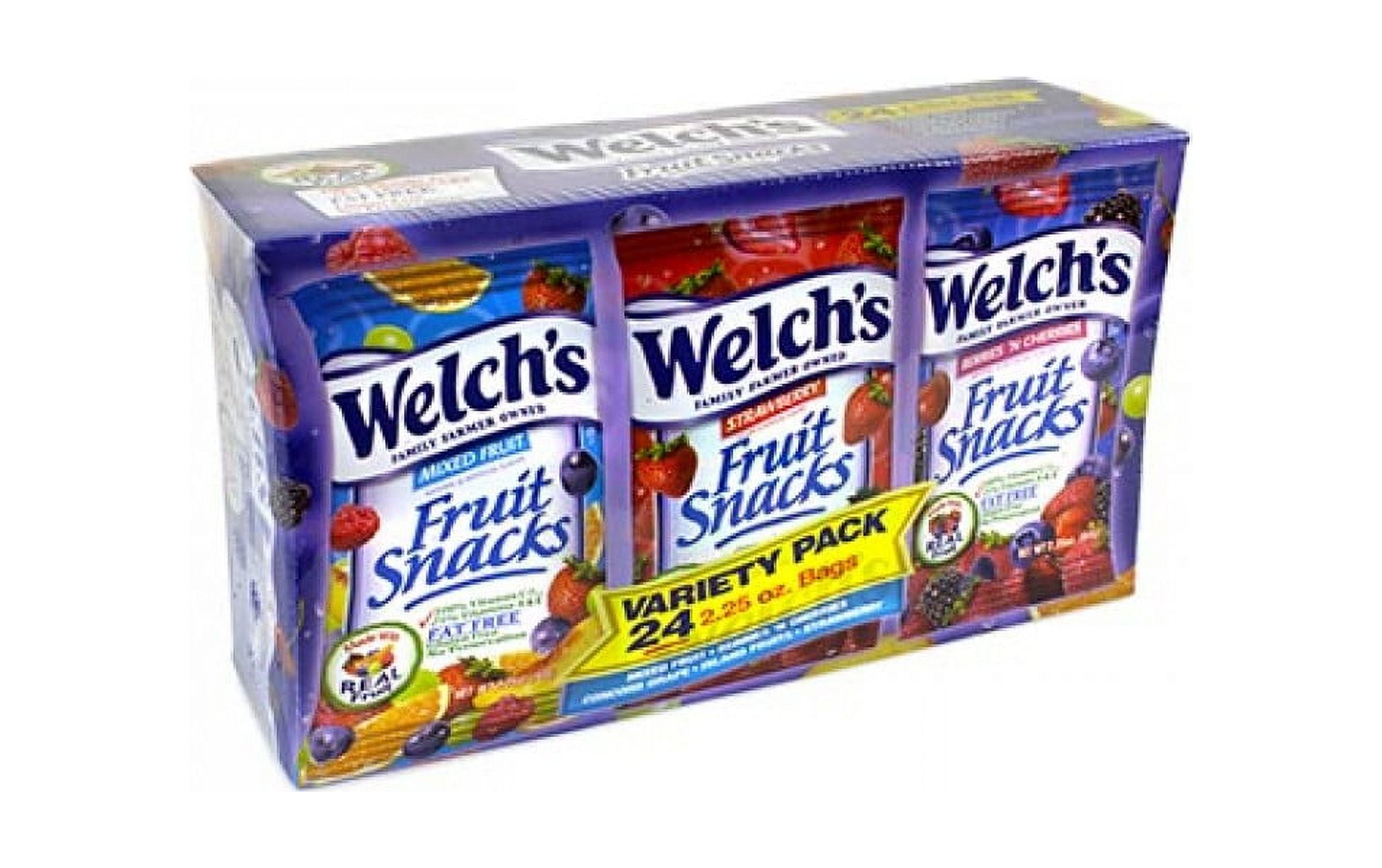 Welch's Fruit Snacks Variety Pack, 2.25 oz, 24 Count - Walmart Business ...