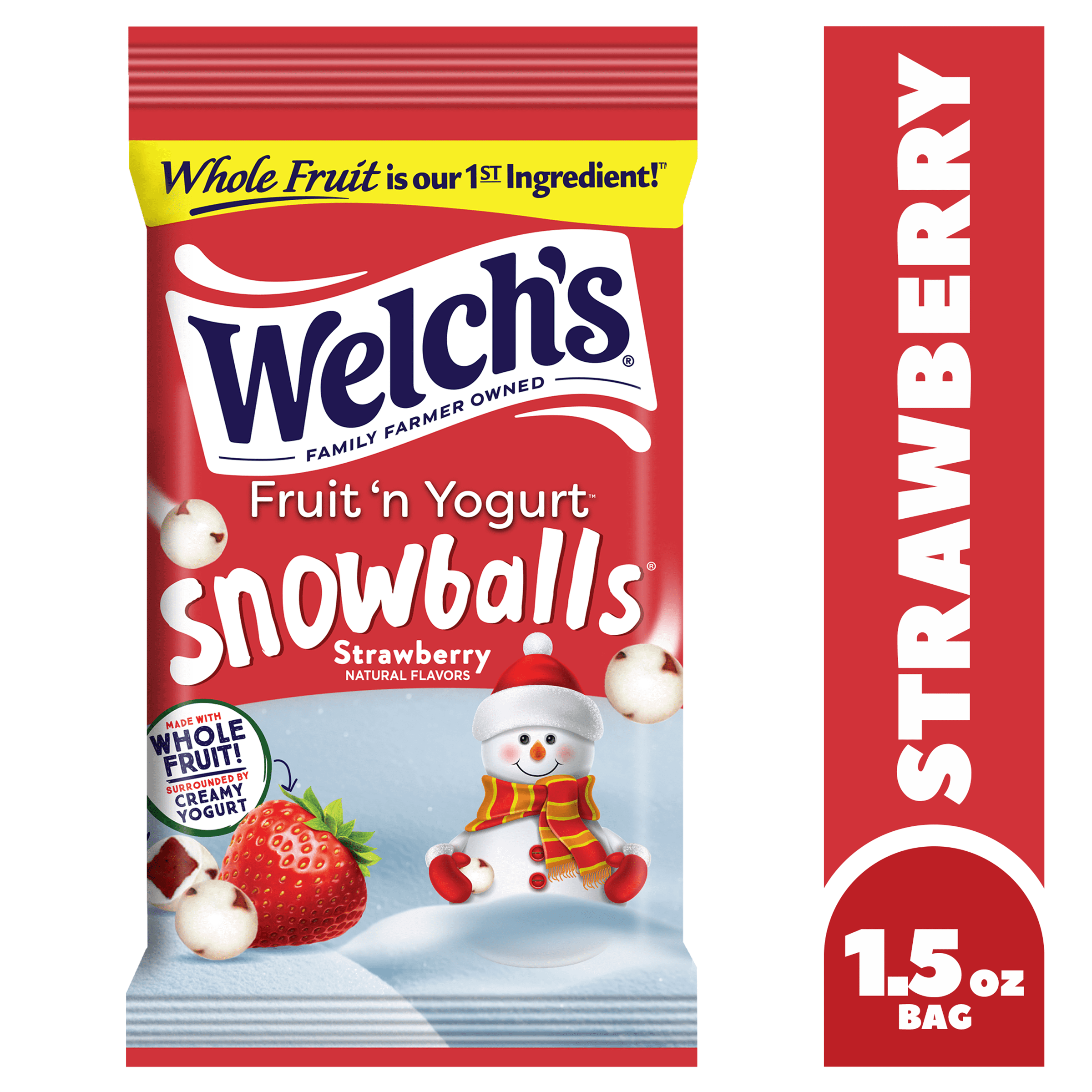 Welch's Fruit 'n Yogurt Strawberry Snowballs, 1.5oz Bag - Walmart.com