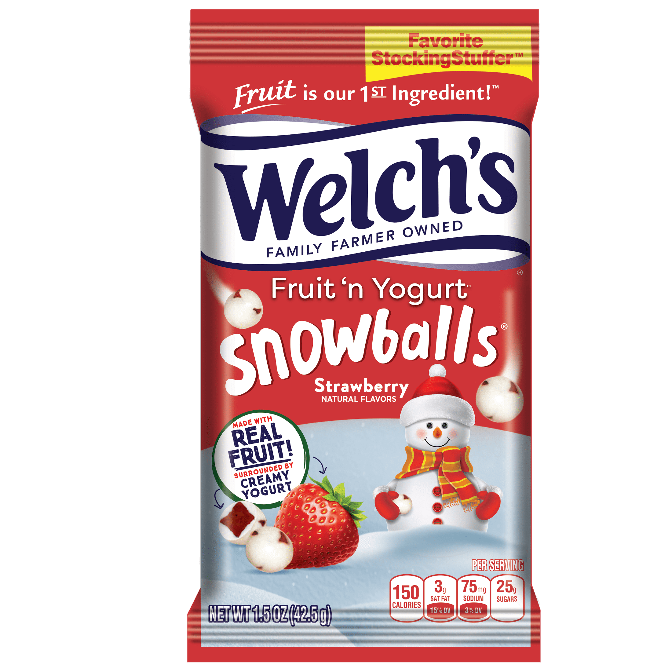Welch's Fruit 'n Yogurt Strawberry Snowballs, 1.5oz Bag - Walmart.com