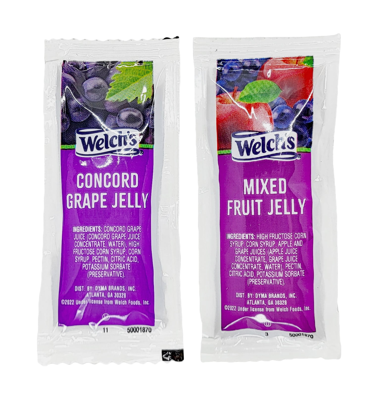Welch's Grape & Mixed Fruit Jelly Variety Pack | 10 Gram Packets | 200 ...