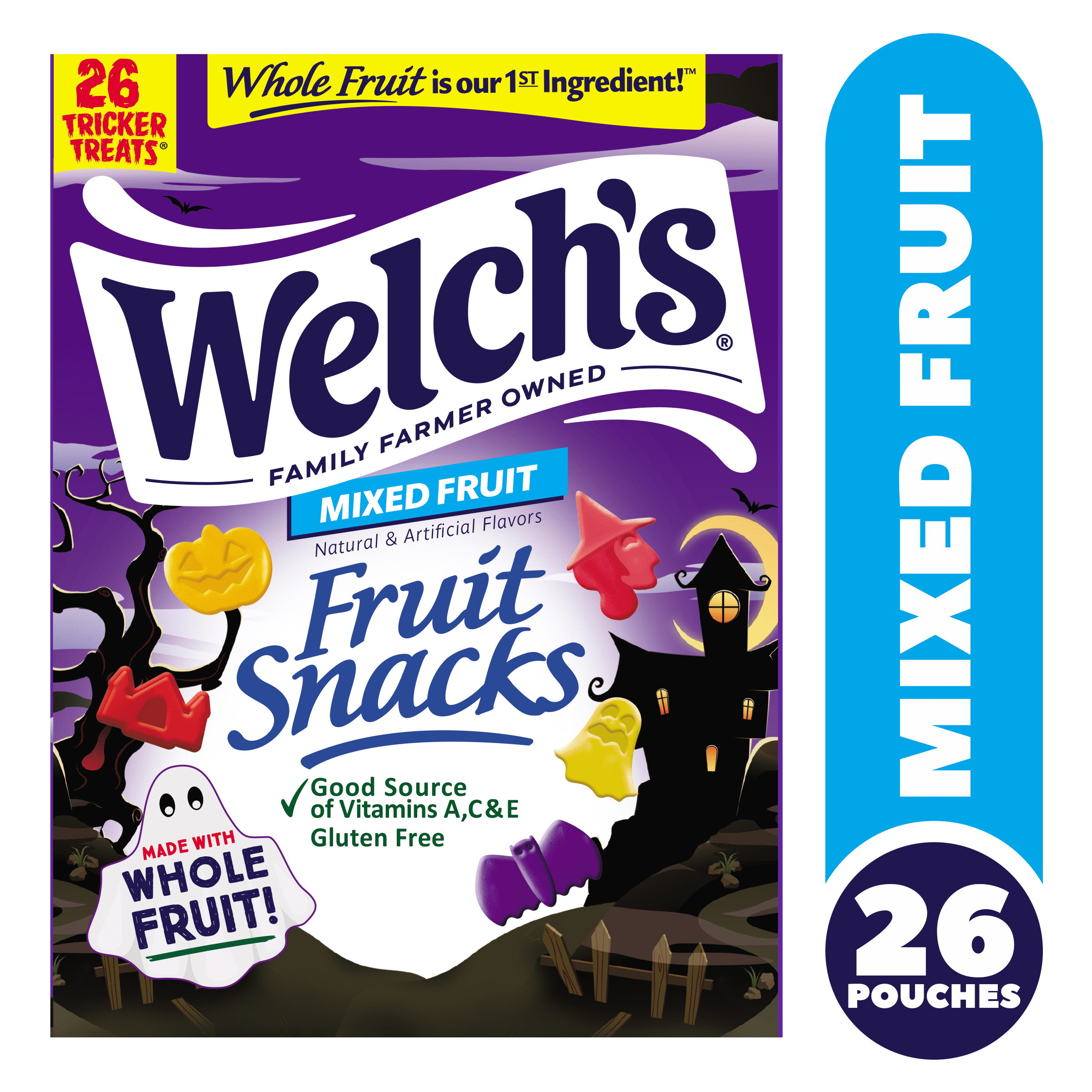 Welch's Halloween Mixed Fruit Candy Treats, 26 Count of 0.5oz Bags for ...