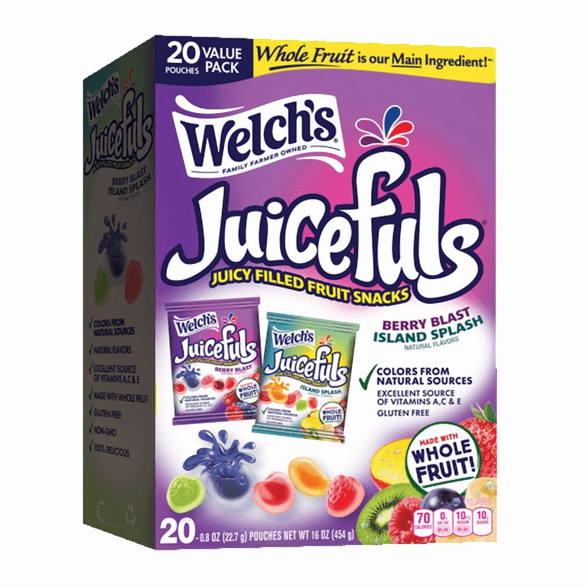 Welch's Juicefuls Gluten-Free Berry Blast & Island Splash Soft Fruit ...