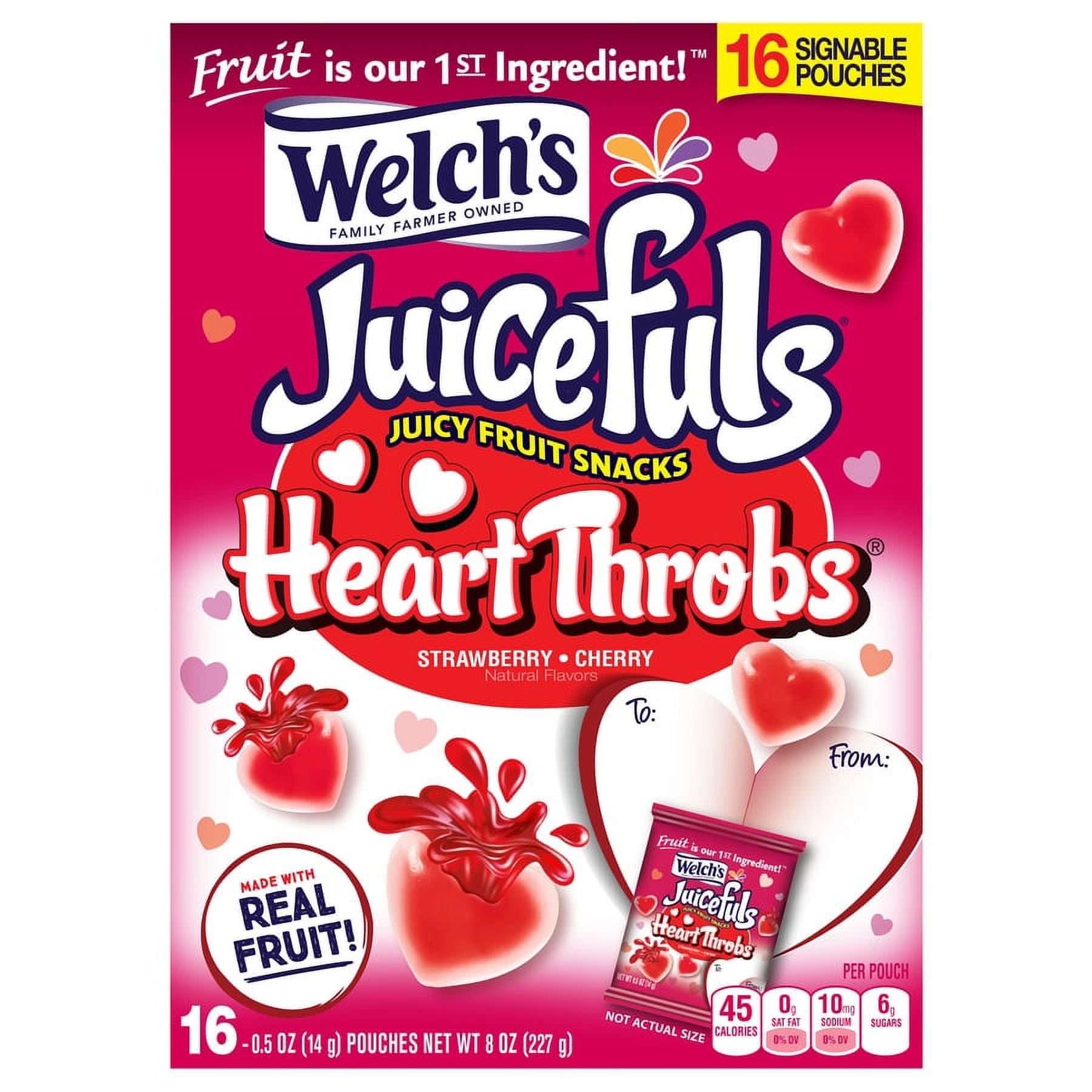 Welch's Juicefuls, Juice Filled Sweet Strawberry Cherry Heart Throbs ...