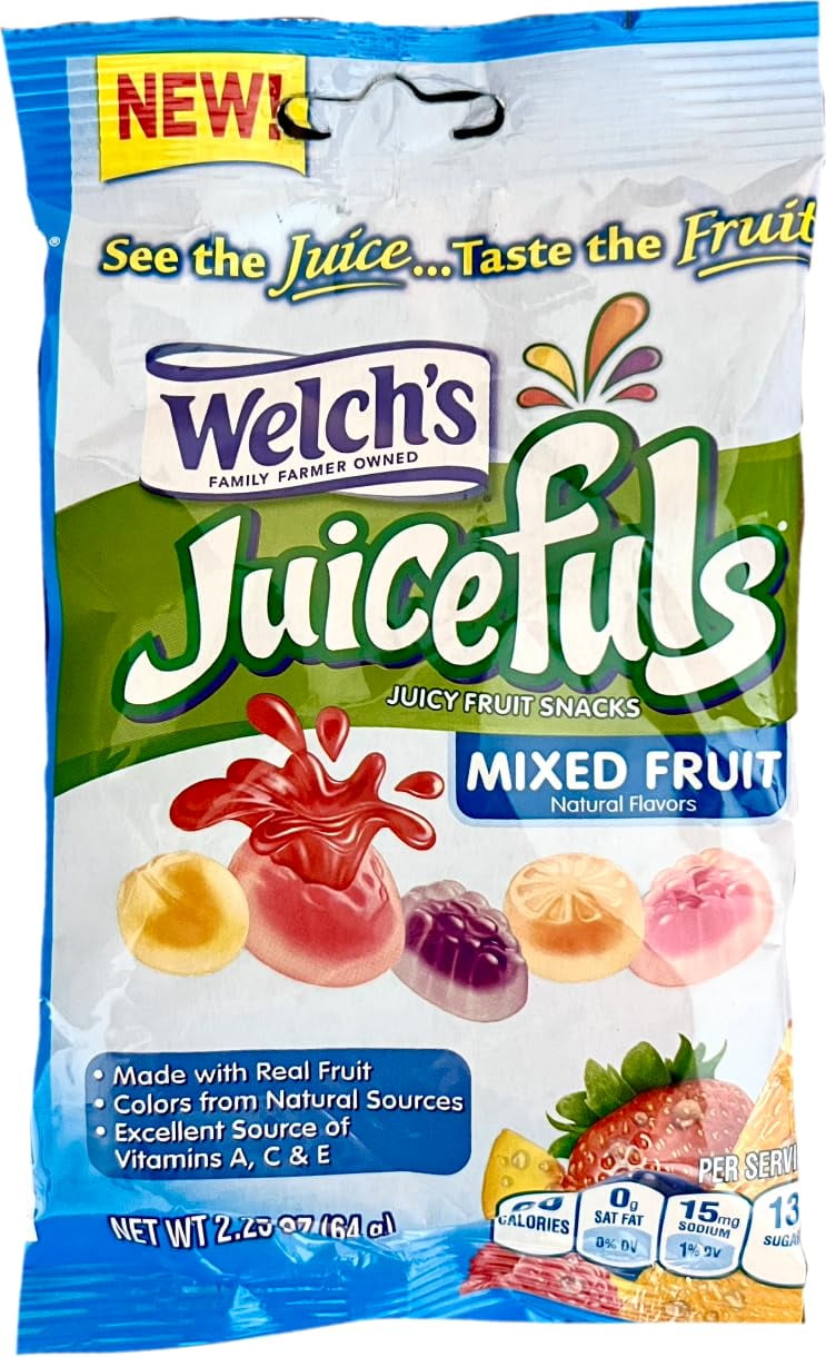 Welch's Juicefuls Mixed Fruit Fruit Snacks, 2.25 oz - Walmart.com