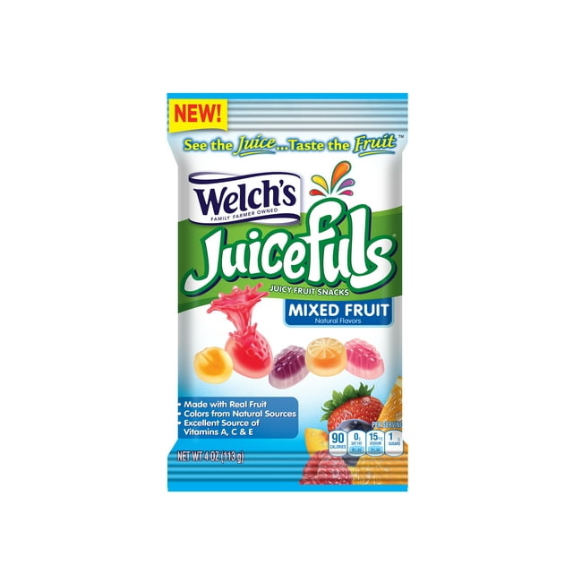 Welch's Juicefuls Mixed Fruit Fruit Snacks 4oz - Walmart.com