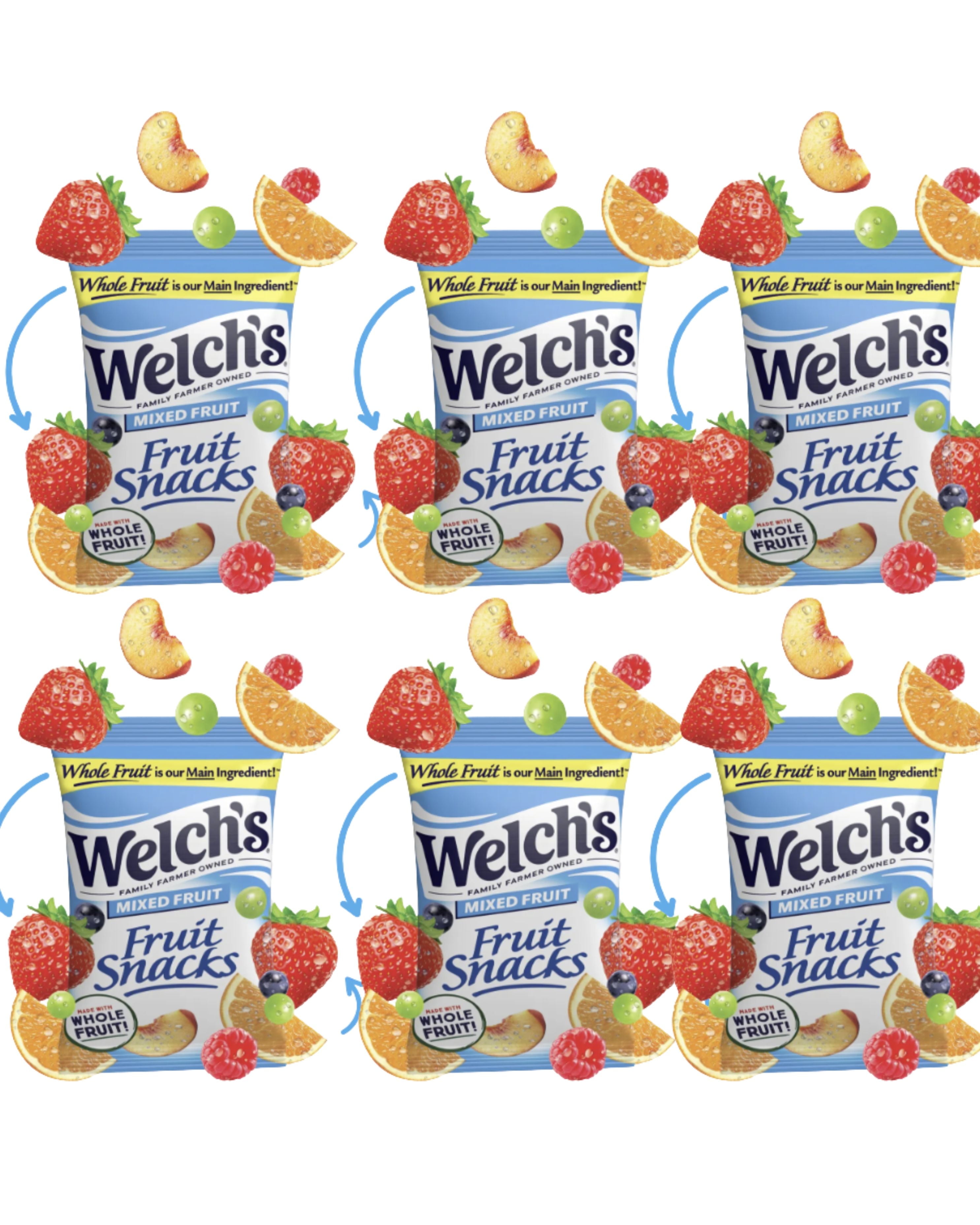 Welch's, Made With Real Fruit Fruit Snacks, Mixed Fruits, 0.8 oz, 22 ...