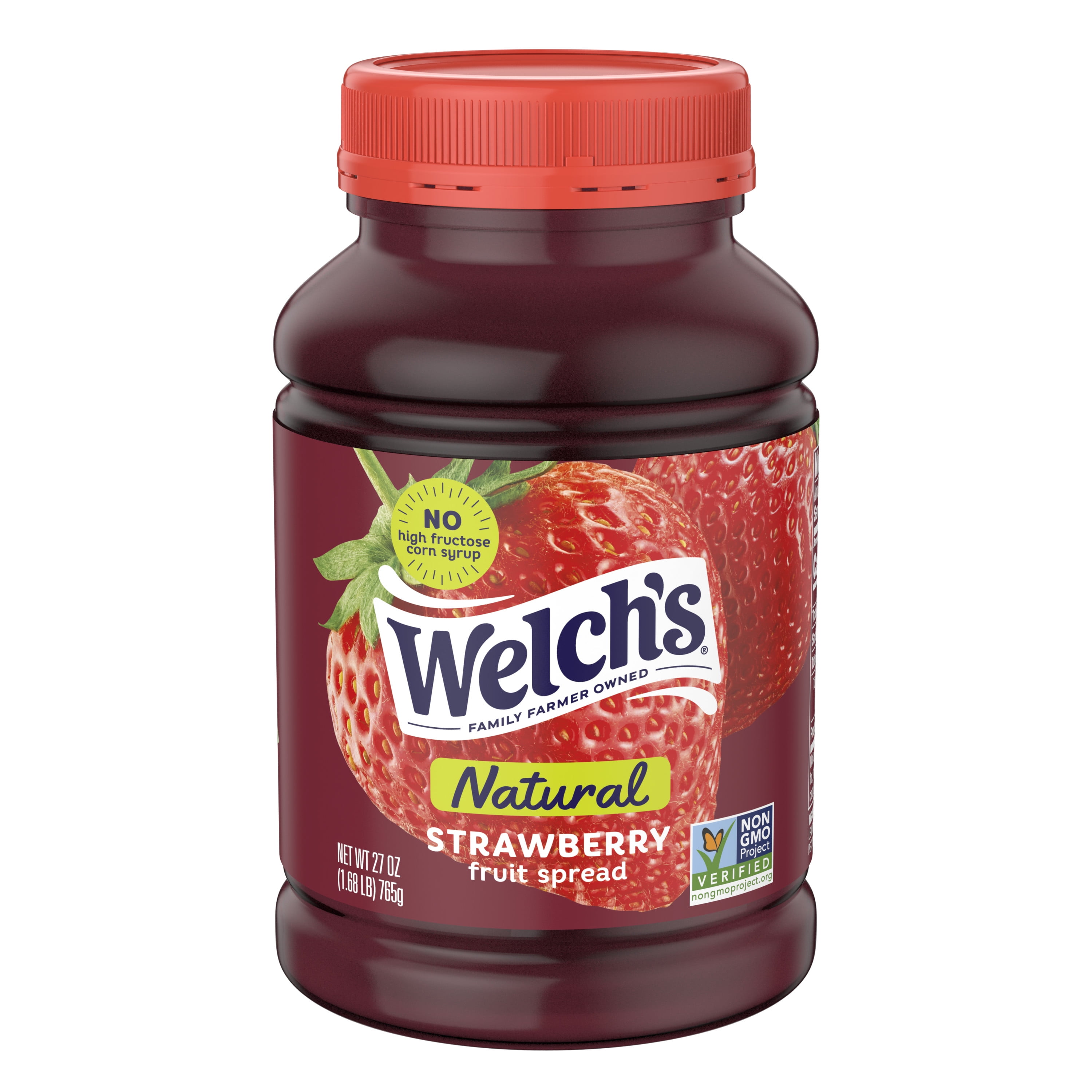 Welch's Natural Strawberry Spread, 27 oz Jar - Walmart.com