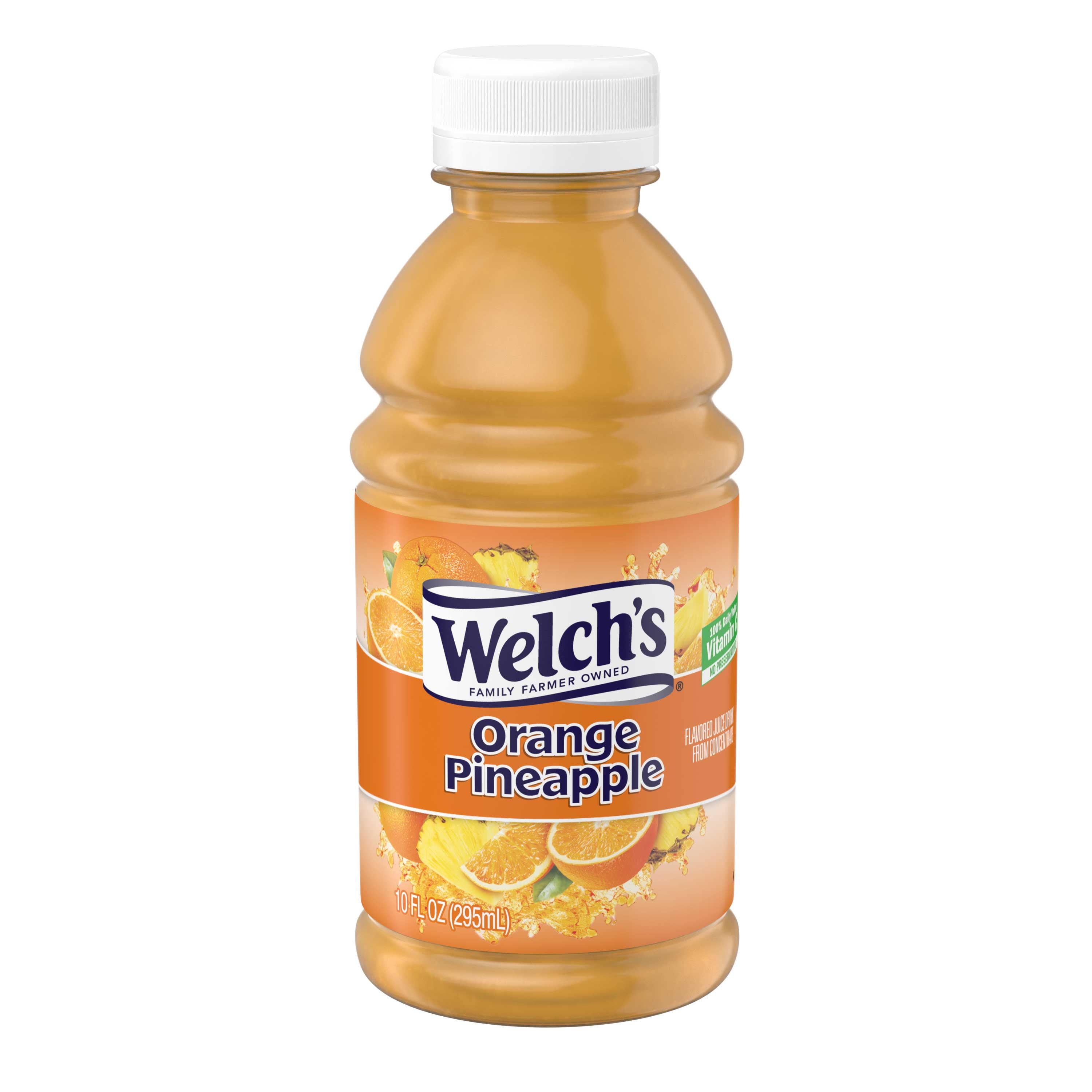 Welch's Orange Pineapple Drink, No Added Sugar, 10 Oz, Pack of 24 ...