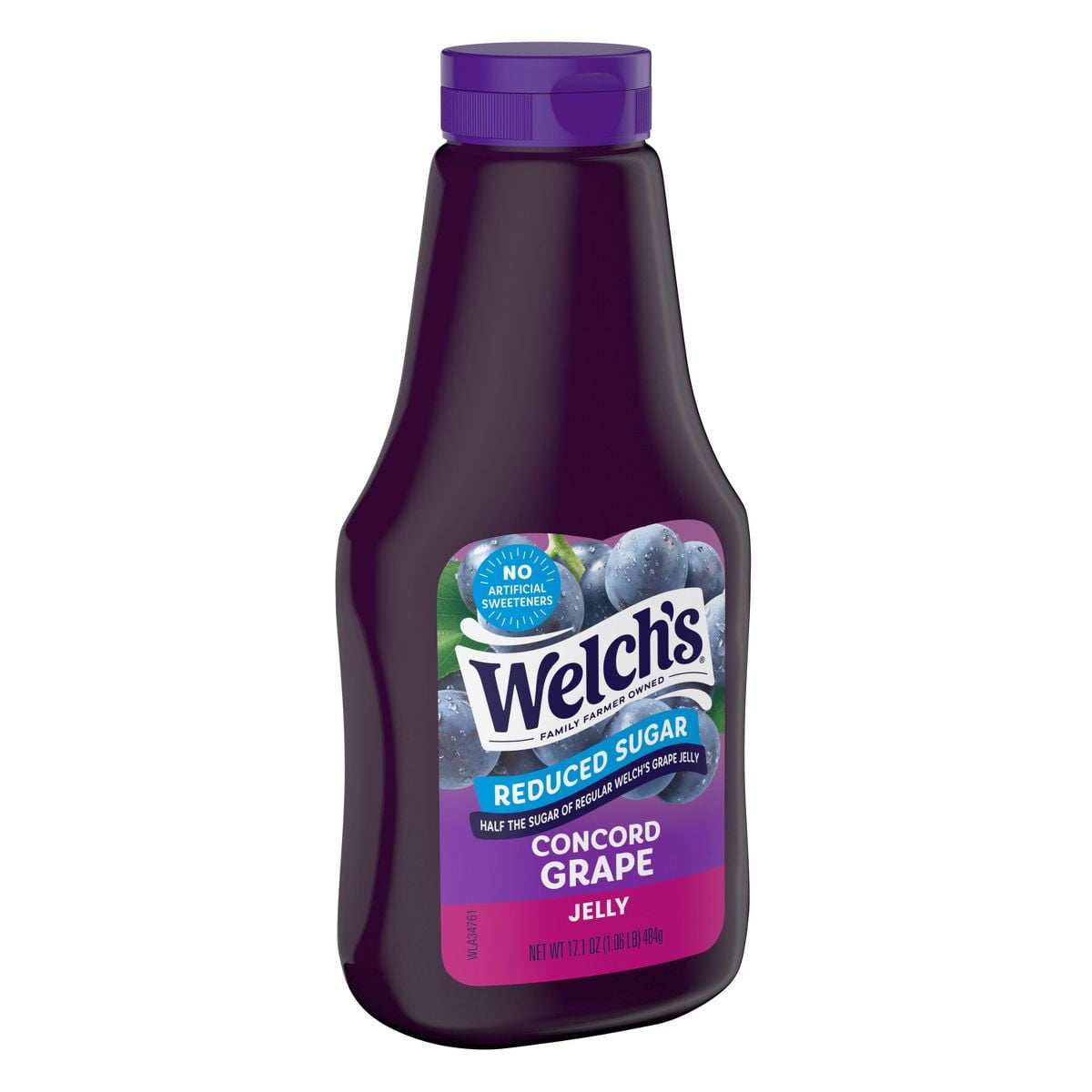 Welch's Reduced Sugar Squeezable Concord Grape Jelly - 17.1oz - Pack of ...
