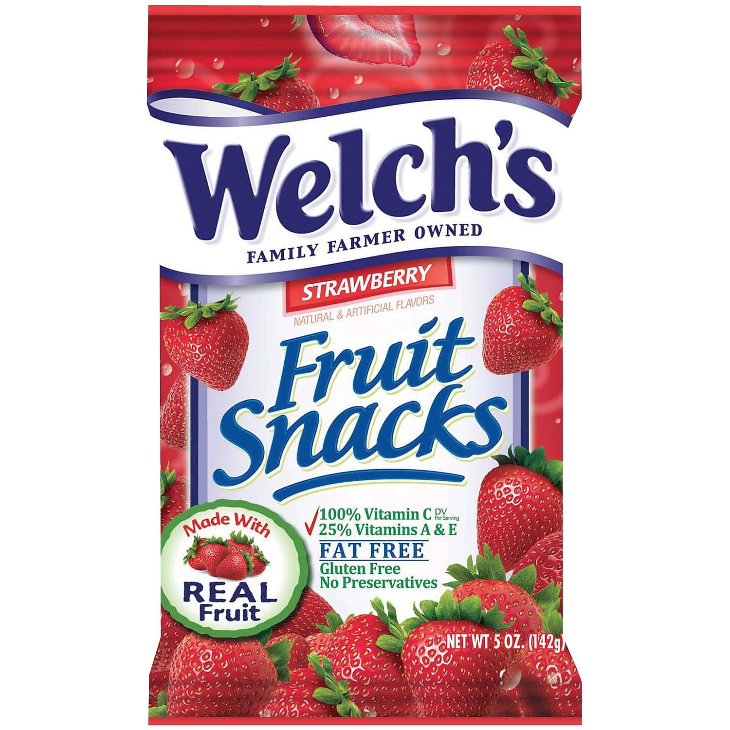 Welch's Gluten Free Strawberry Snacks 5 oz. 12 Packs/Box (PIM05096 ...