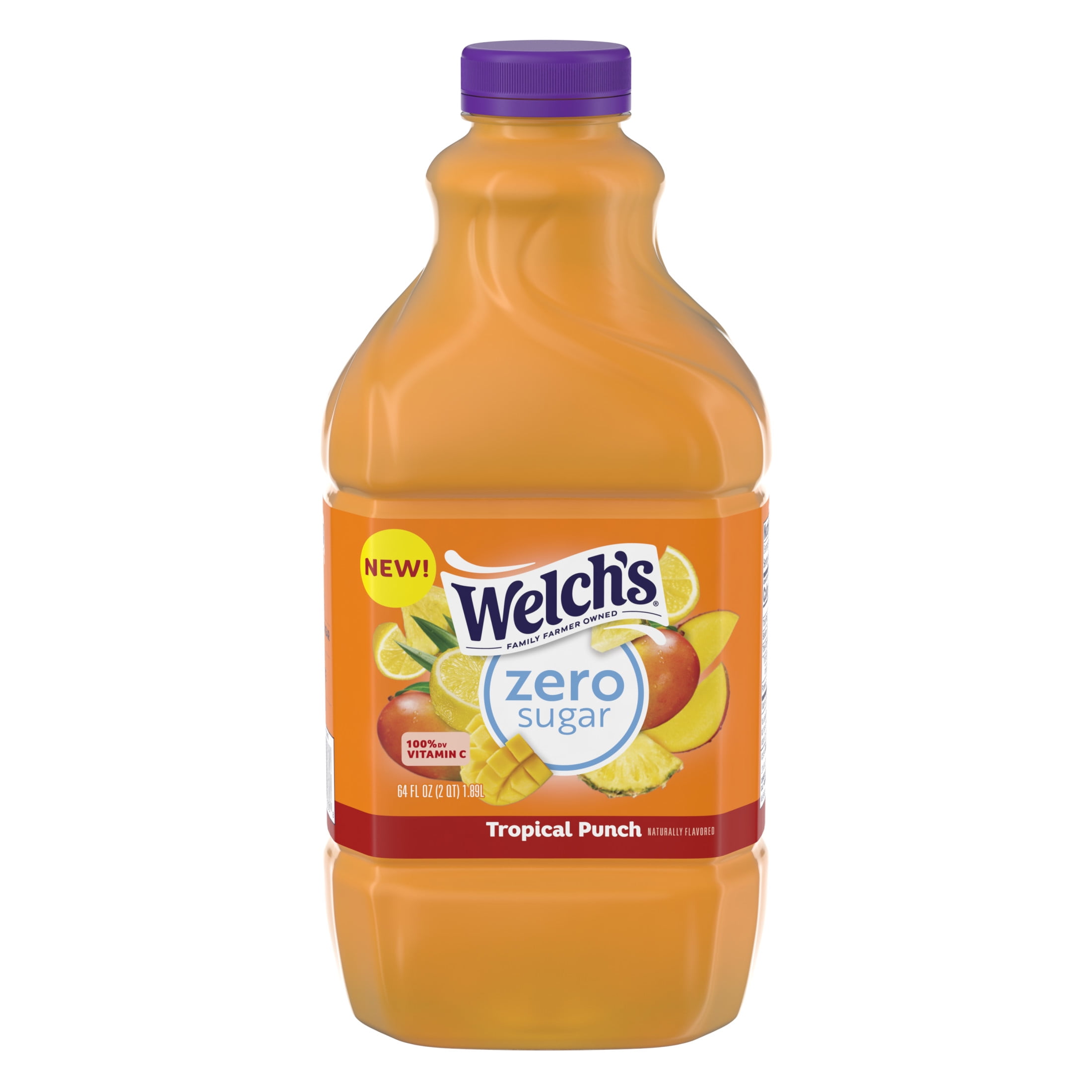 Brandclub - Welch's Tropical Punch Zero Sugar Drink, 64 fl oz Bottle