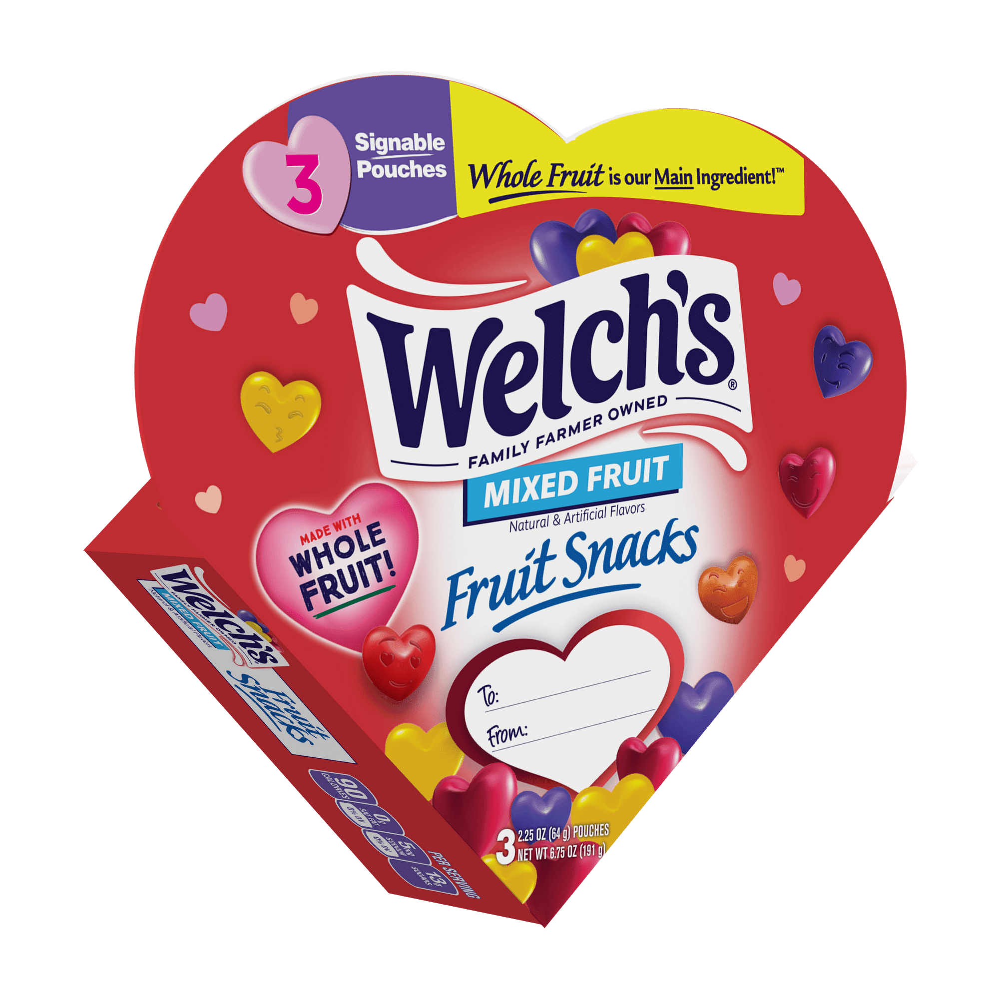 Welch's Valentine's Mixed Fruit, Gluten Free, 6.75 oz, Heart Box ...