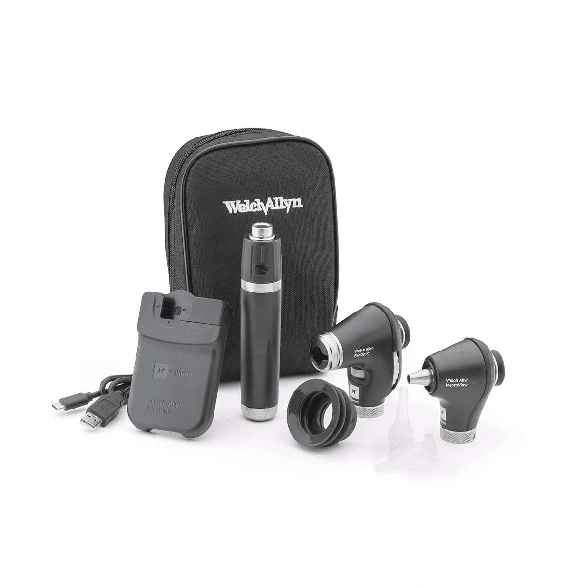 WelchAllyn Diagnostic Set with PanOptic Plus Ophthalmoscope, MacroView PlusOtoscope, iExaminer ...