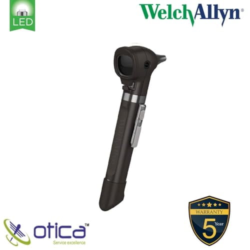 WelchAllyn Pocket LED Fiber-optic Otoscope with AA Battery Handle ...