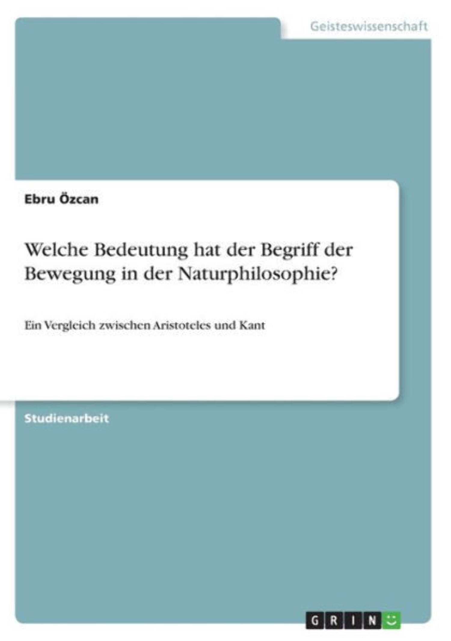 Welche Bedeutung Hat Der Begriff Der Bewegung In Der Naturphilosophie ...
