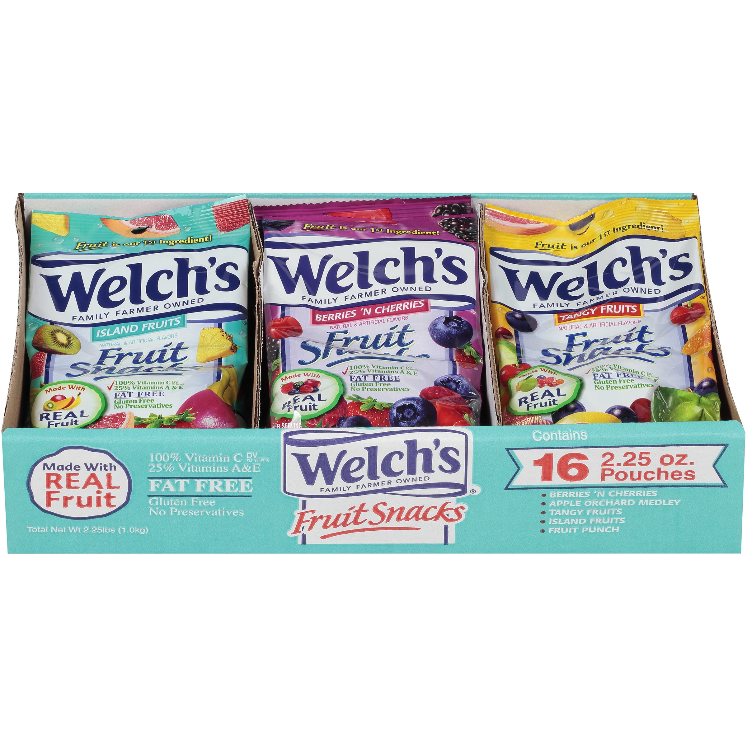New 809487 Welchs Fruit Snacks 3 Asst Tray (16-Pack) Fruits Cheap ...