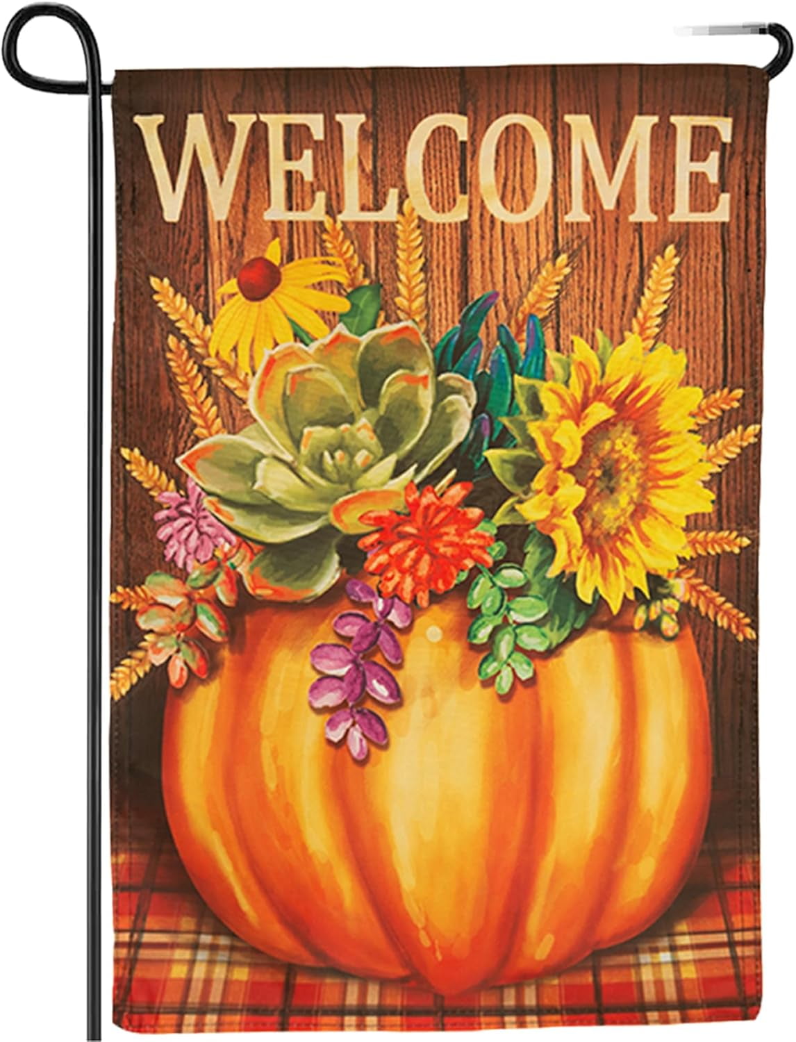 Welcome 12x18 Inch Double Sided Fall Themed Garden Flag | Fall ...