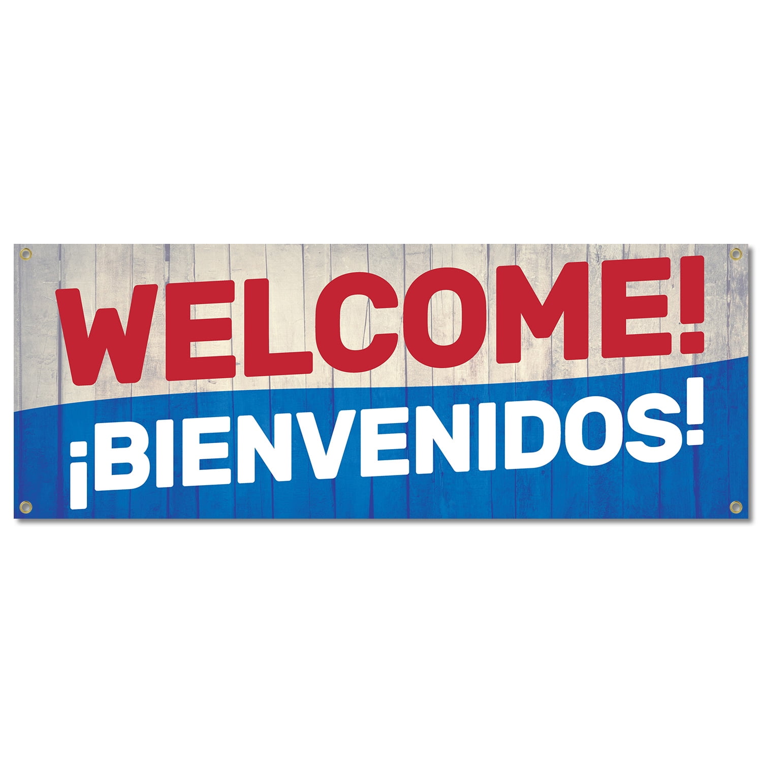 Welcome | 18" X 48" Banner | Outdoor Vinyl Sign With Grommets ...
