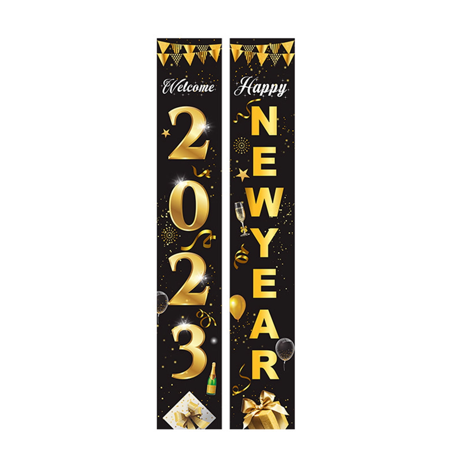 Lunar New Year Banner Avezano Happy New Year 2025 Door Banner | 71x35 ...