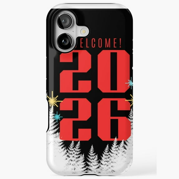 Welcome 2026 Unique Teen Adult Celebration Design iPhone 17 11 12 13 14 ...