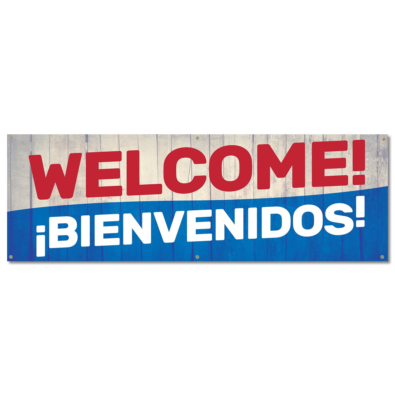 Welcome | 24" X 72" Banner | Outdoor Vinyl Sign With Grommets ...