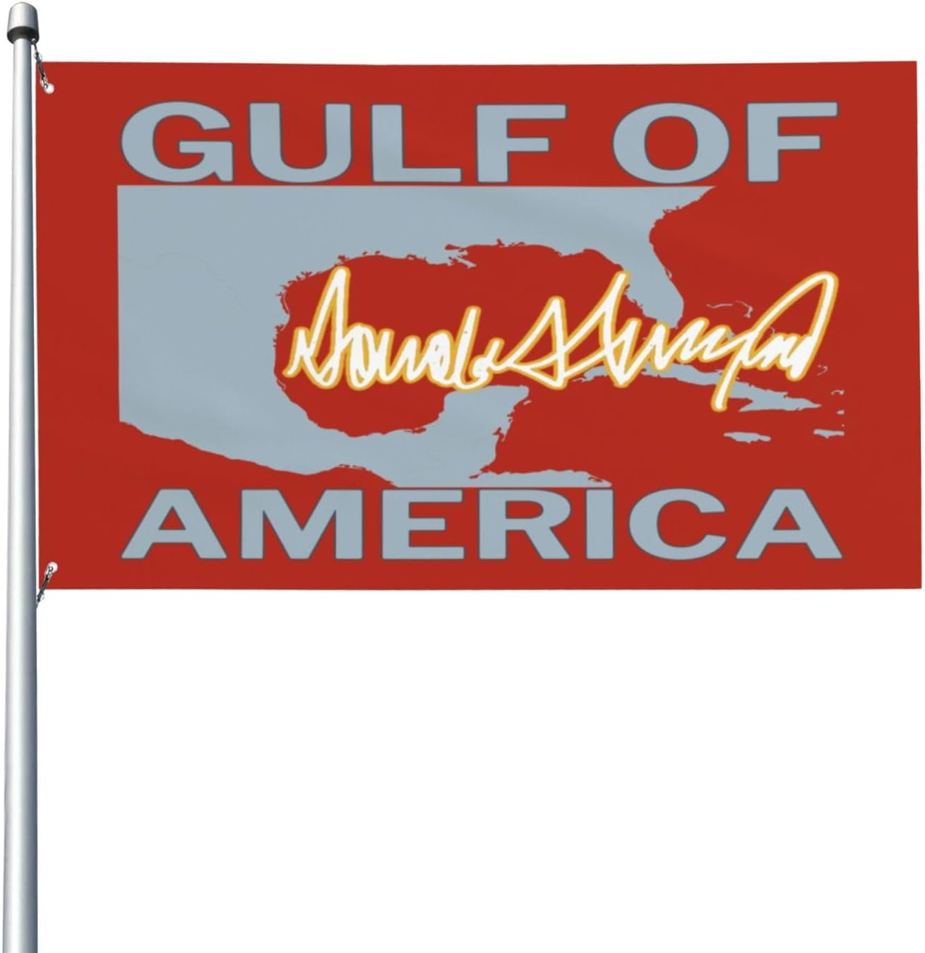 Welcome To A-meri-ca Gulf Of A-meri-ca Mesh Flag 3x5 Greeting From ...
