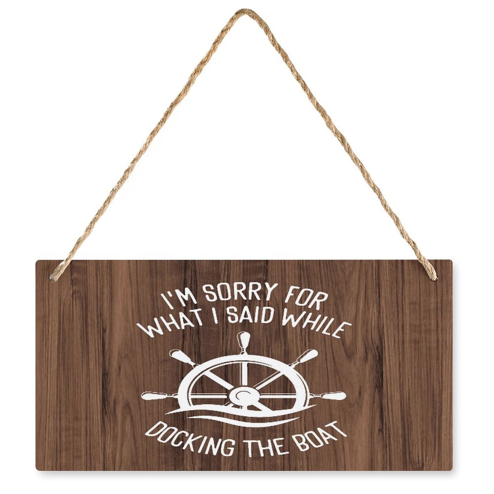 Welcome Aboard Nautical Boat Anchor Wooden Signs 8x10, Nautical Wall ...