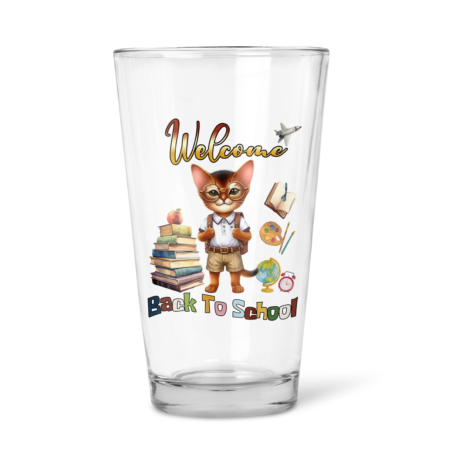 Welcome Abyssinian Back to School Vintage Retro 16oz Pint Beer Glass ...