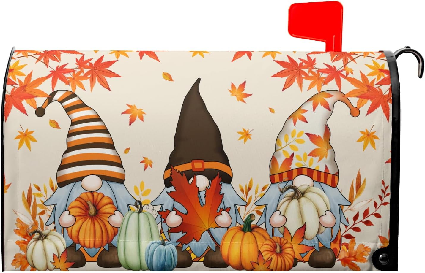 Welcome Autumn Pumpkin Mailbox Covers Magnetic Fallen Leaves Autumn ...