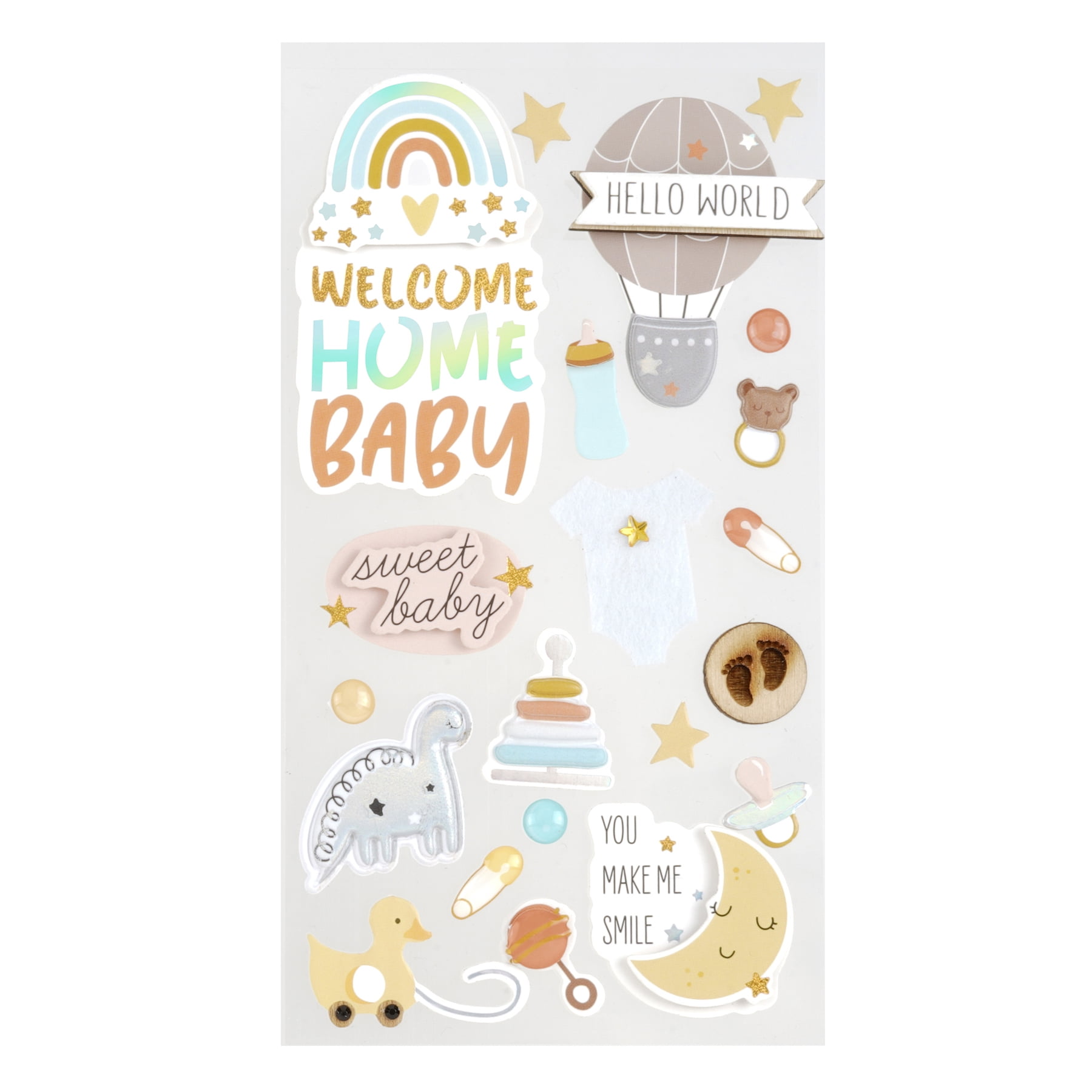 Welcome Baby Dimensional Stickers by Recollections - Walmart.com