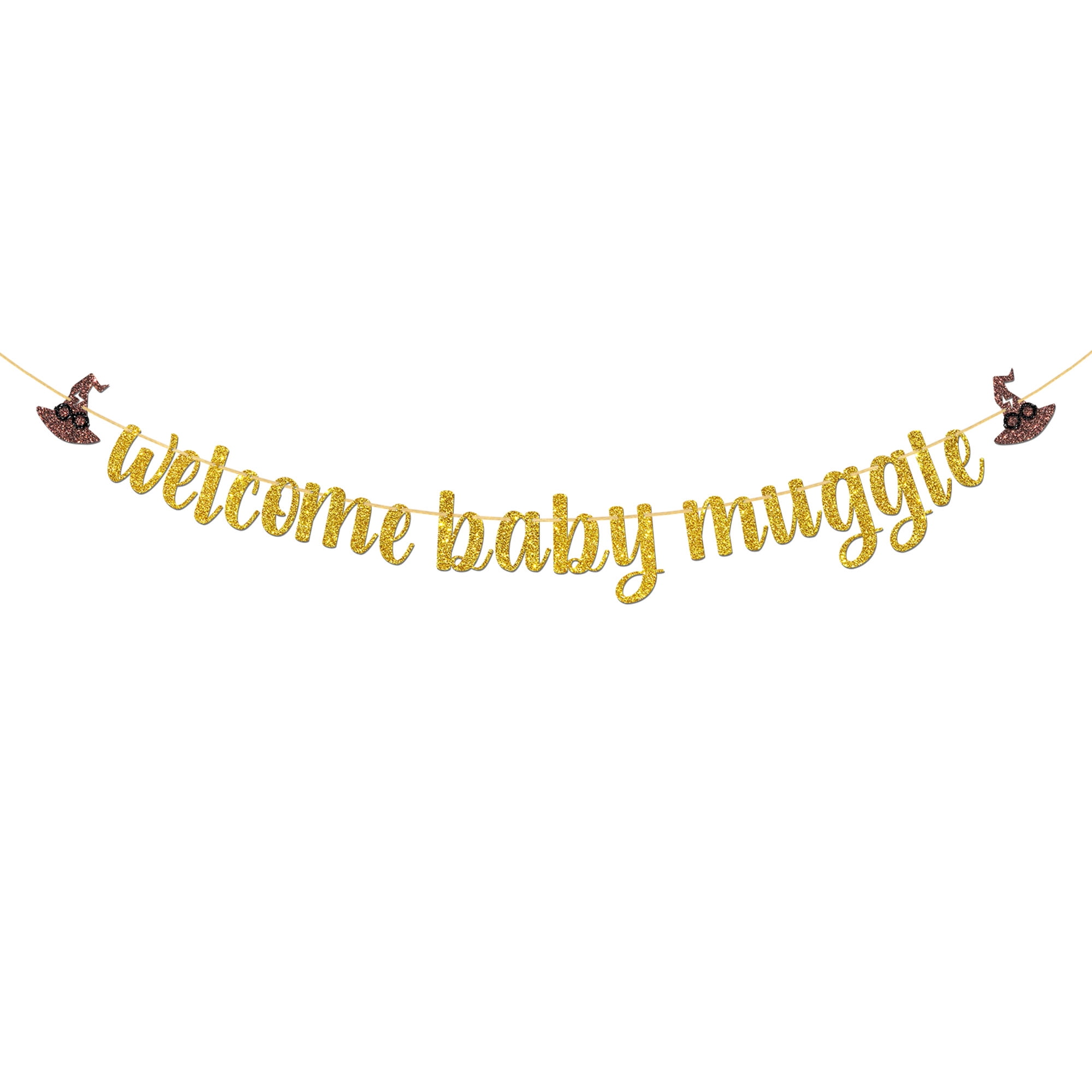 Welcome Baby Muggle Banner,Welcome Baby Party Decorations,Magic Hat ...