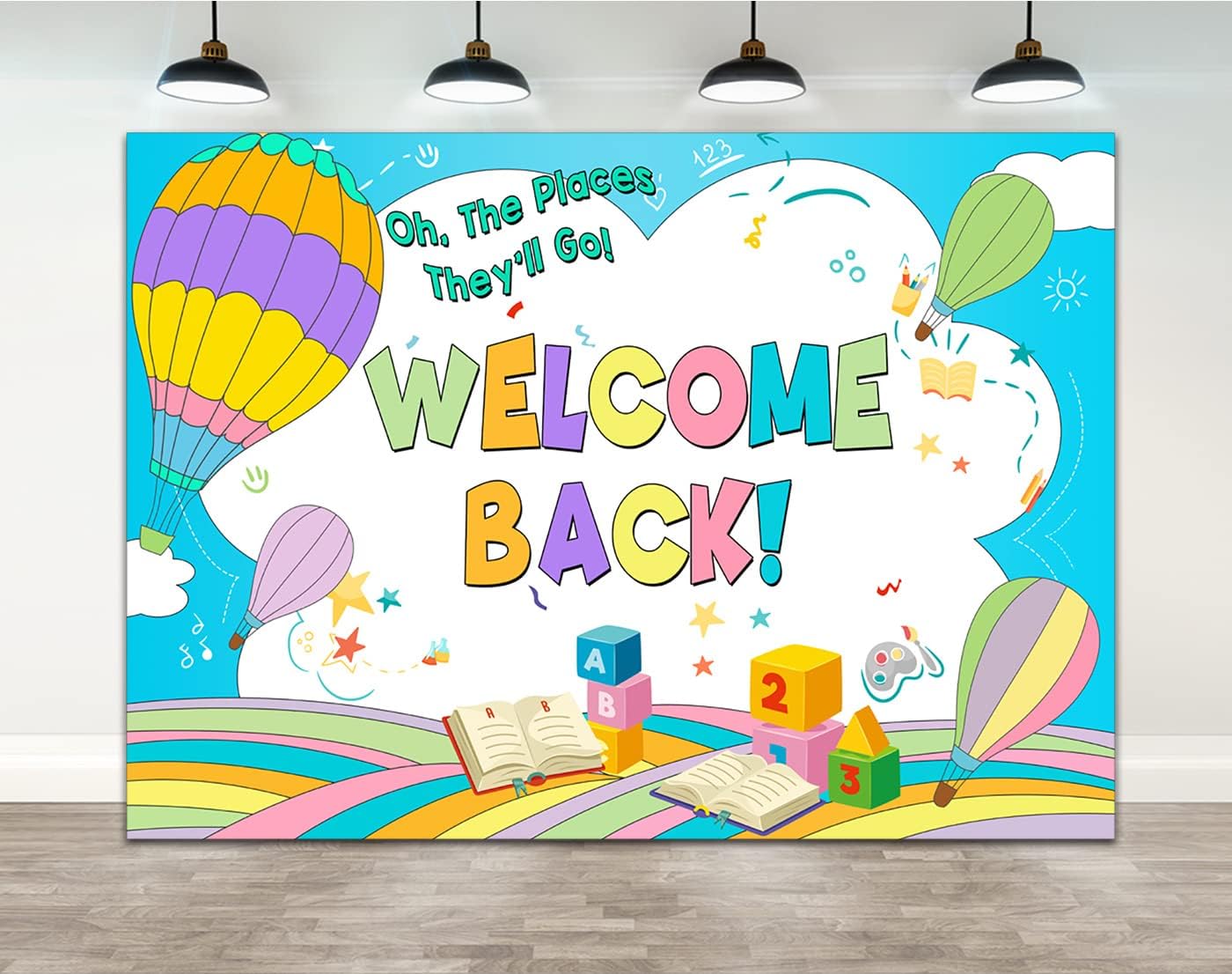 Welcome Back Backdrop for Kids 2024 Back to School Background ...