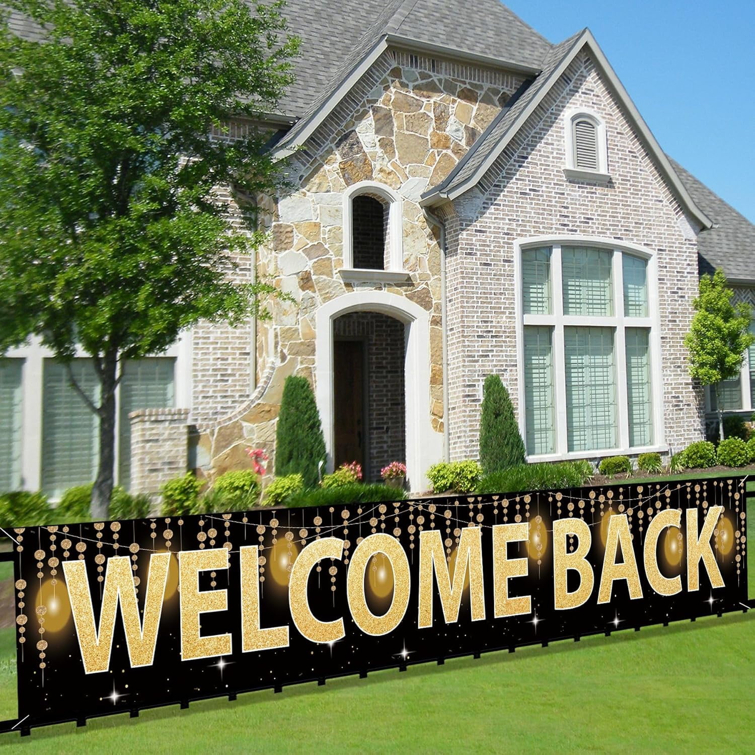 Welcome Back Banner Backdrop, Welcome Home Patriotic Military Party ...