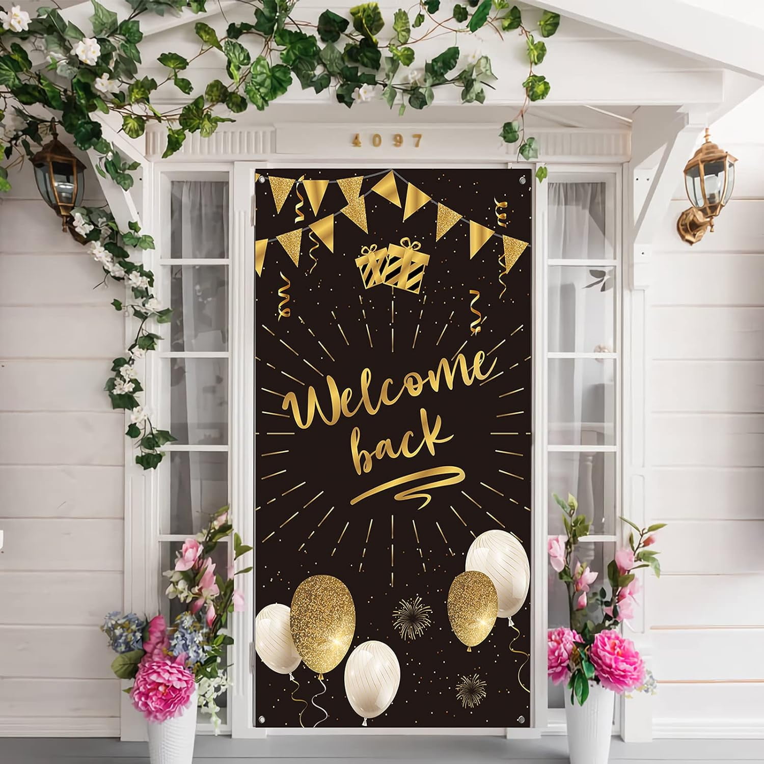 Welcome Back Door Banner Decoration, Homecoming Returning Party Large ...