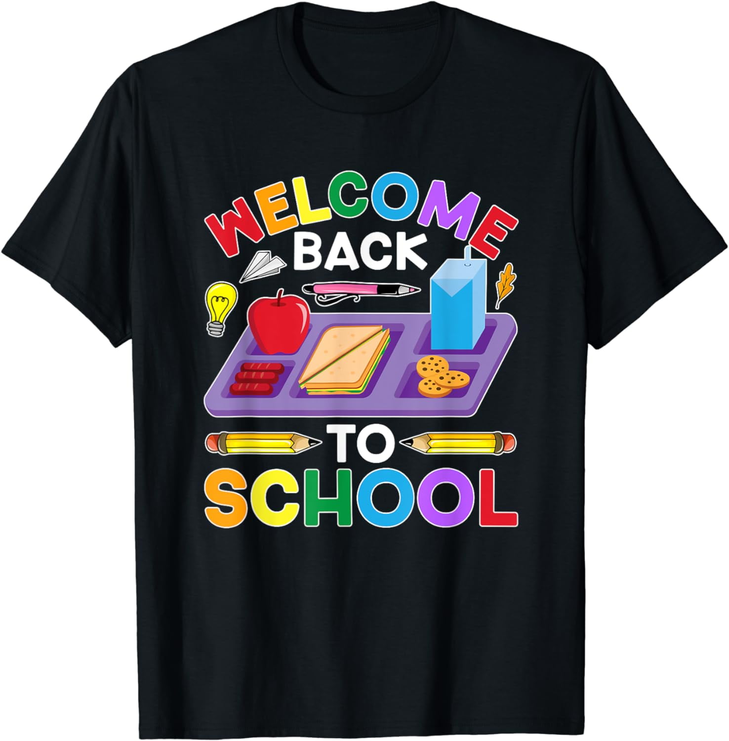 Welcome Back First Day Of School Lunch Lady Back To School Cotton T ...