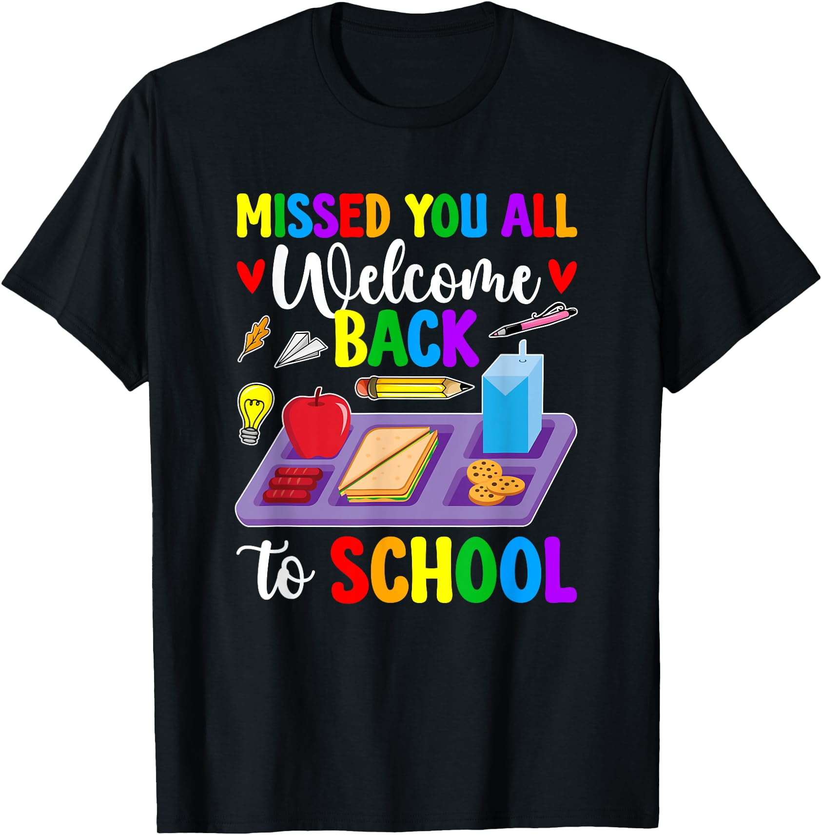 Welcome Back First Day Of School Lunch Lady Back To School T-Shirt ...