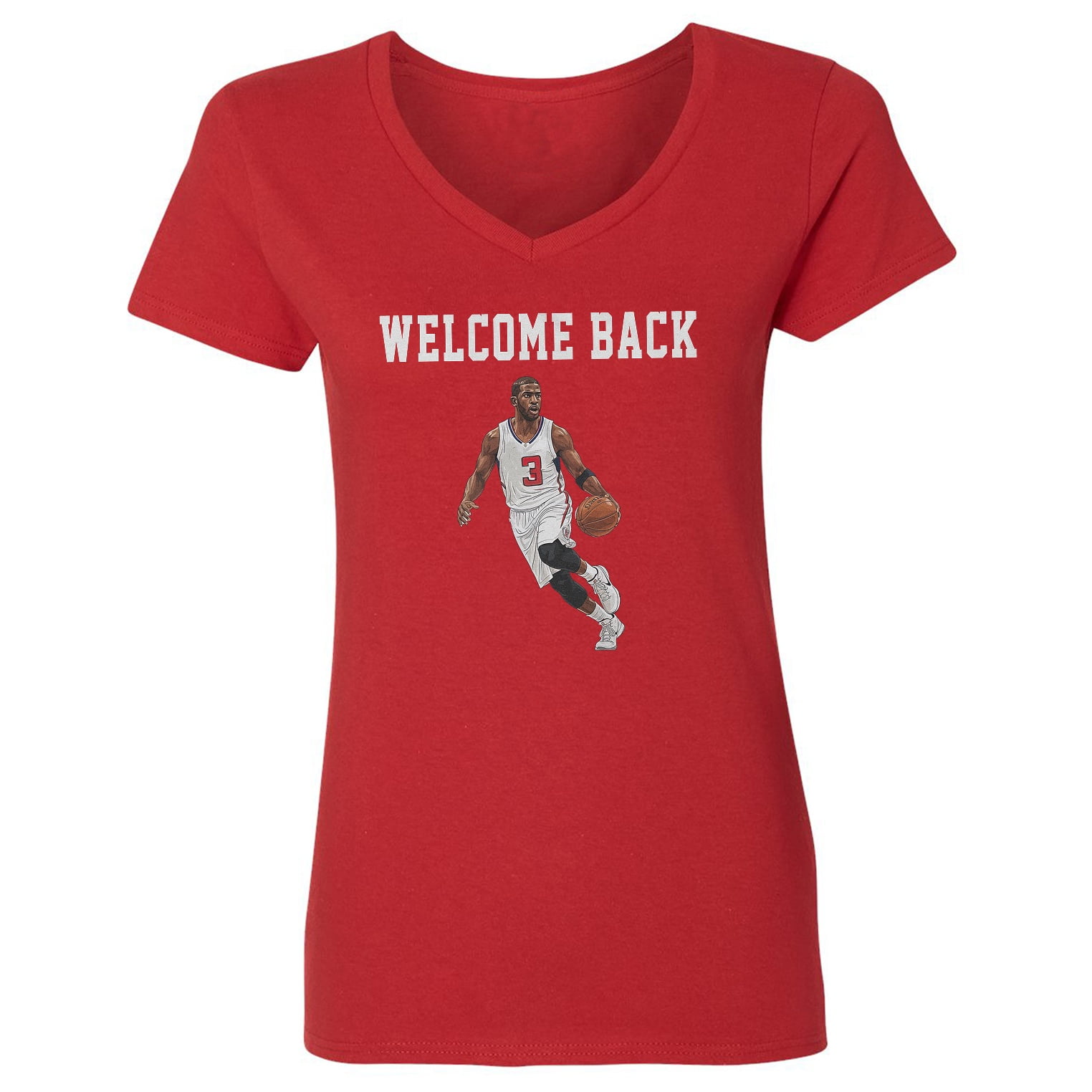 Welcome Back Paul Inspired - Los Angeles Fan Tribute Ladies' V-Neck ...