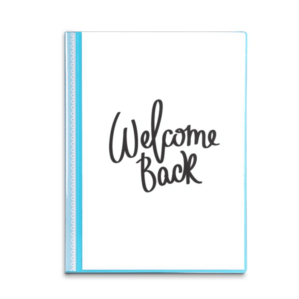 Welcome Back Quote Art Deco Fashion Book Sheet Protectors Portfolio ...