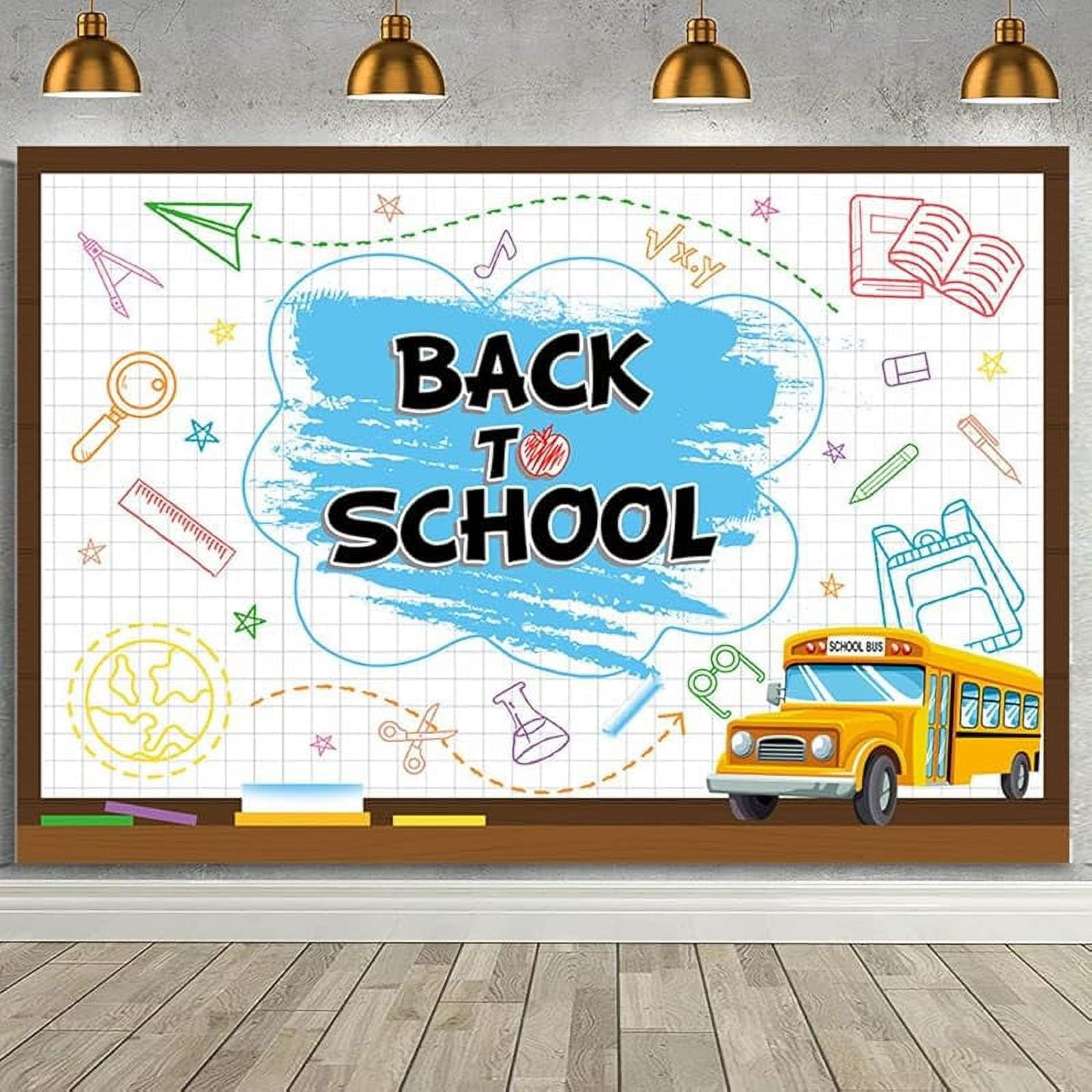 Welcome Back to School Backdrop Back to School Background for First Day ...