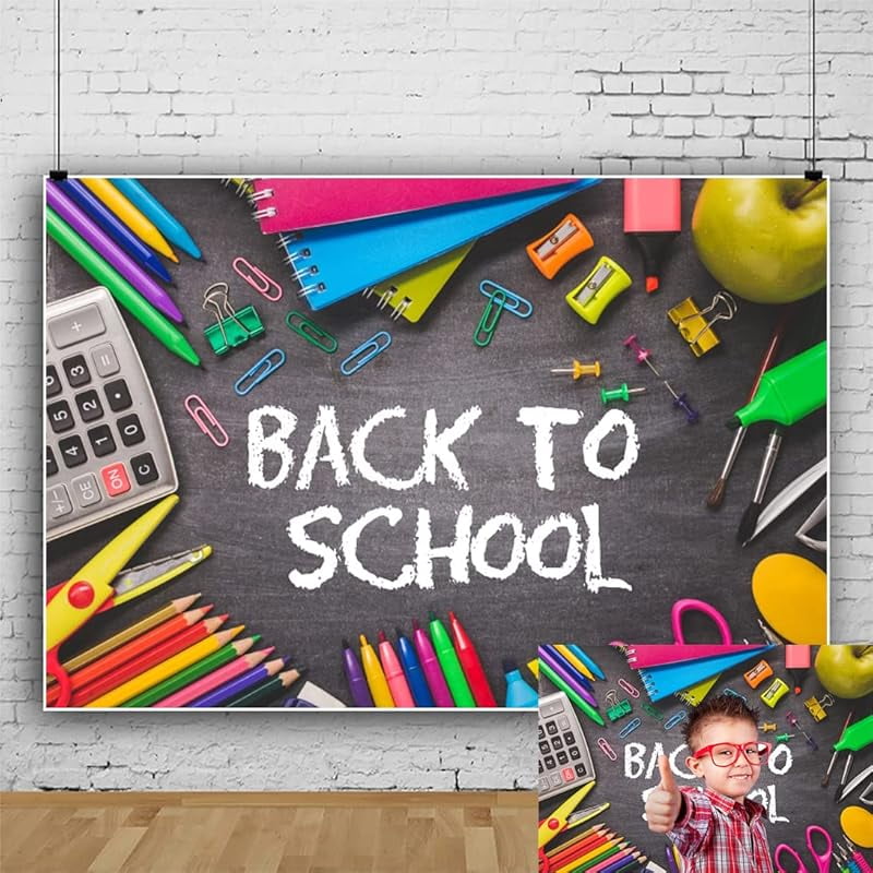 Welcome Back to School Backdrop Teachers Students Online Teaching ...