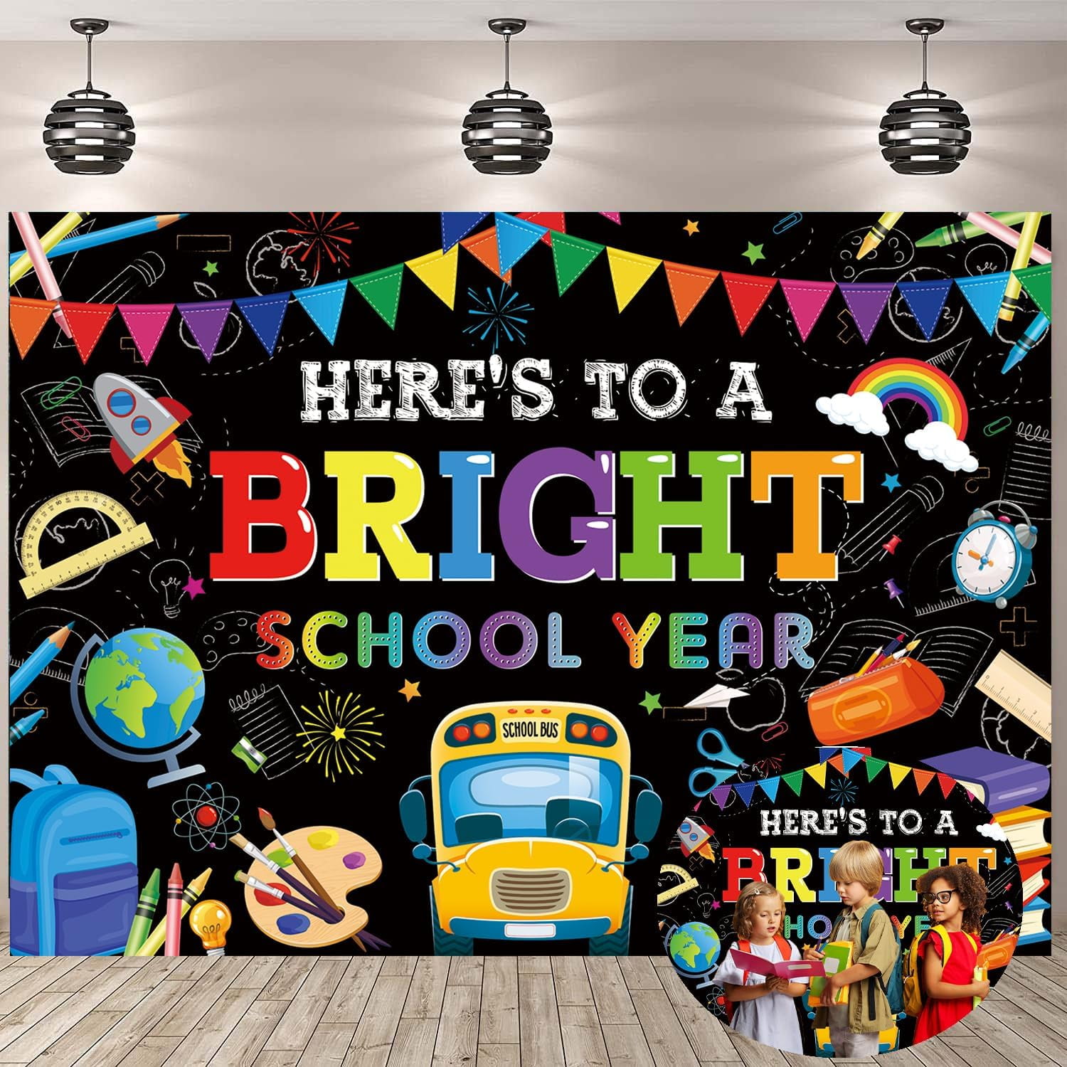 Welcome Back to School Banner Backdrop 2025 Here's to A Bright School ...