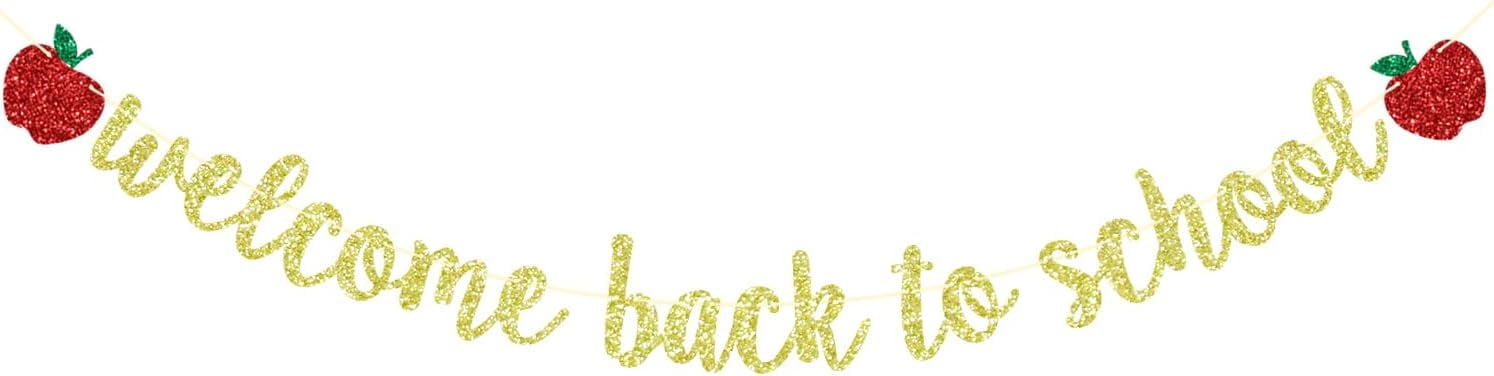 Welcome Back to School Banner, First Day of School Party Decoration ...