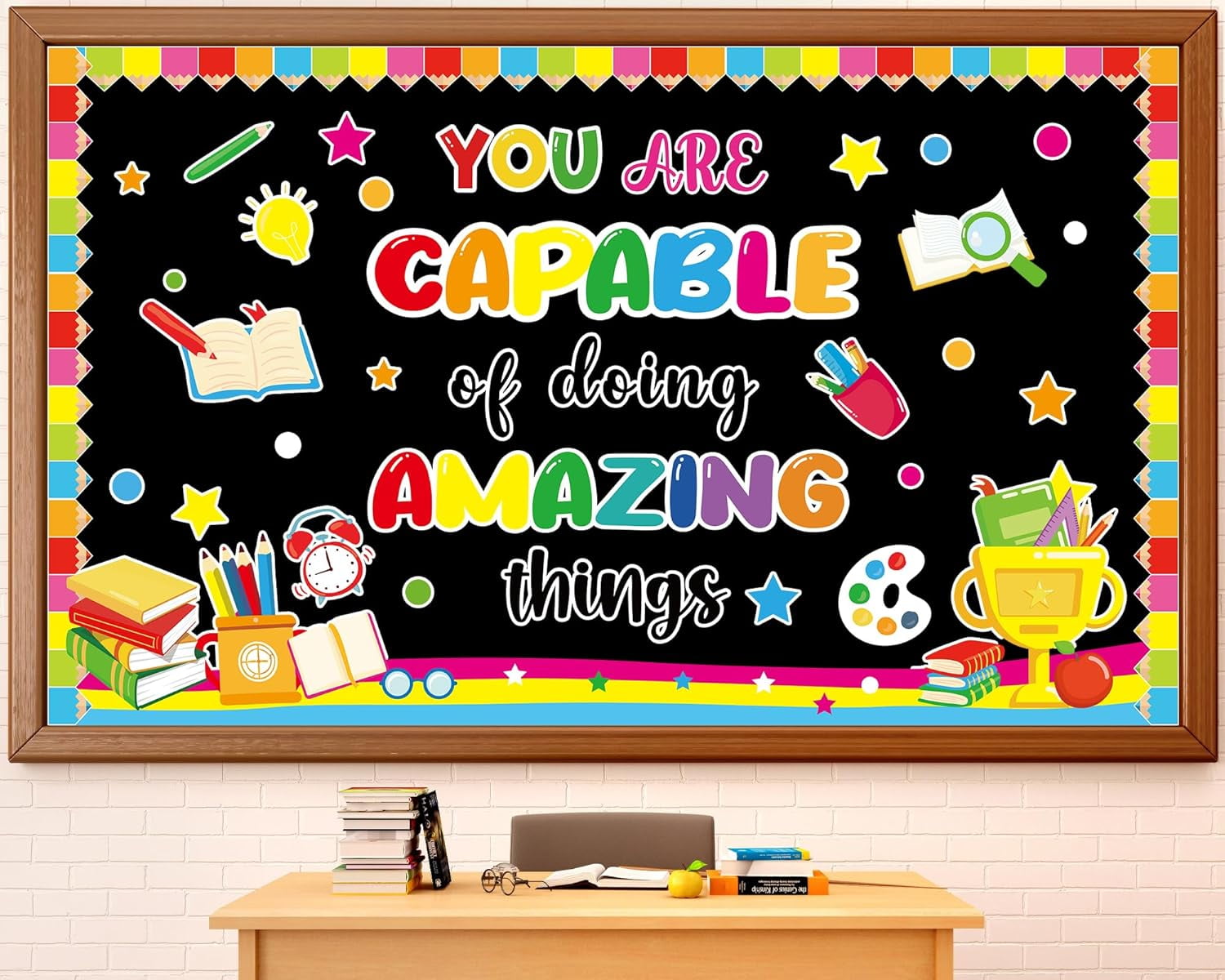 Welcome Back to School Bulletin Board Decorations Set Colorful ...