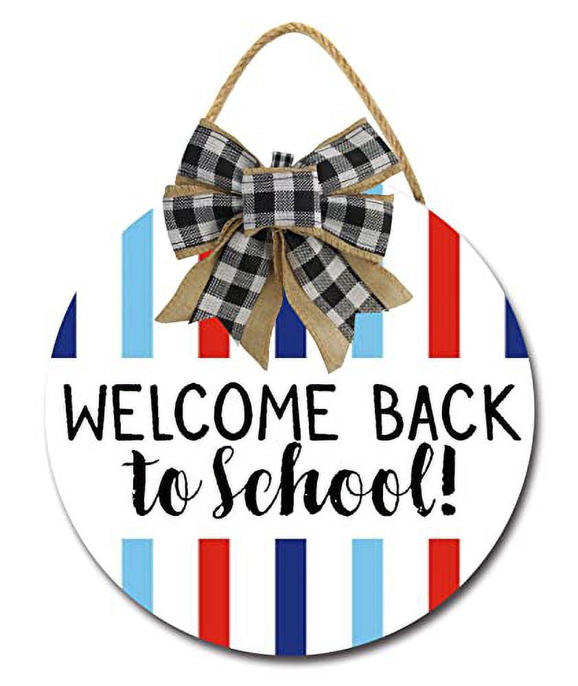 Welcome Back to School Door Sign Classroom Door Hanger Back to School ...